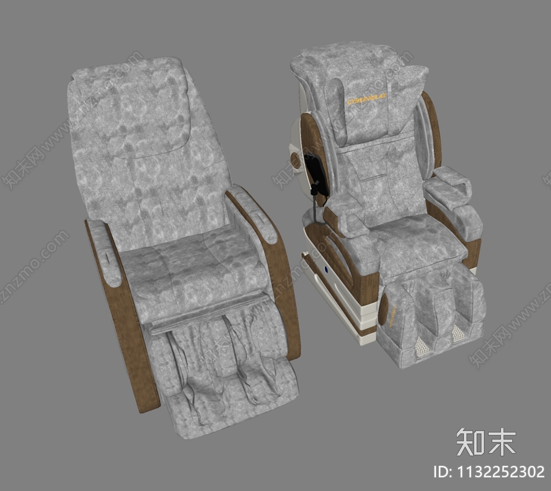 现代按摩椅su模型下载【id1132252302】知末su模型网