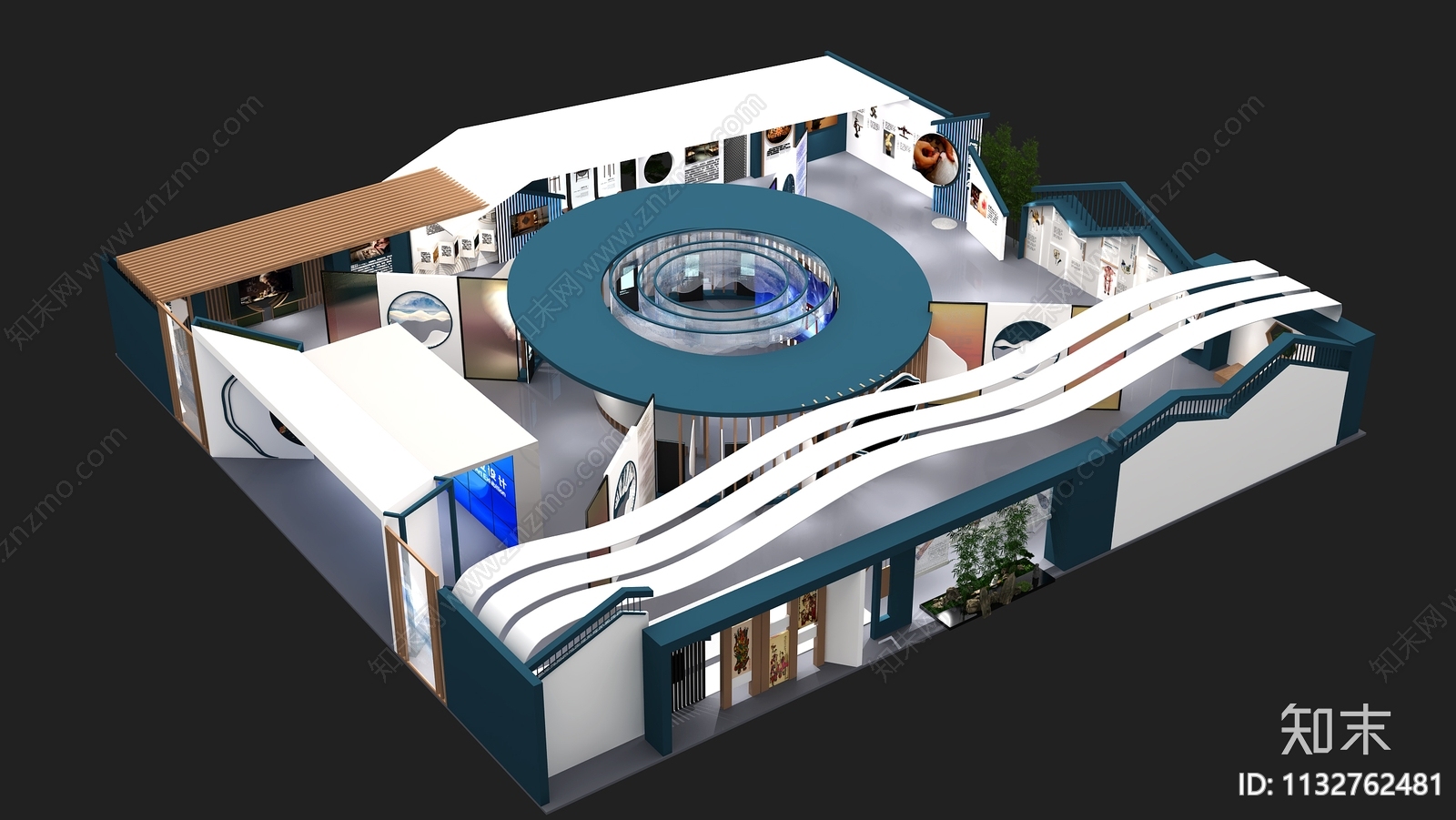 现代艺术展馆3d模型下载【id1132762481】知末3d模型网