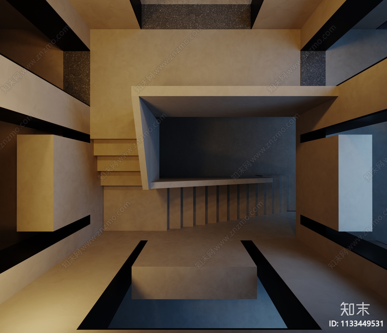 侘寂极简服装店3d模型下载【id1133449531】知末3d模型网