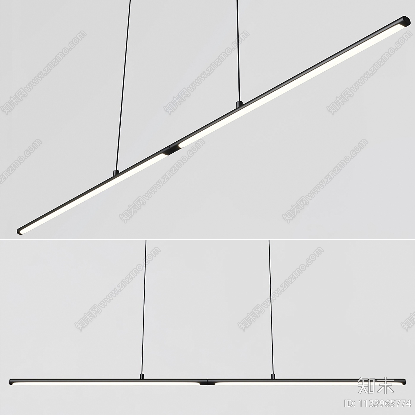 现代极简吊灯3d模型下载【id1133965774】知末3d模型网