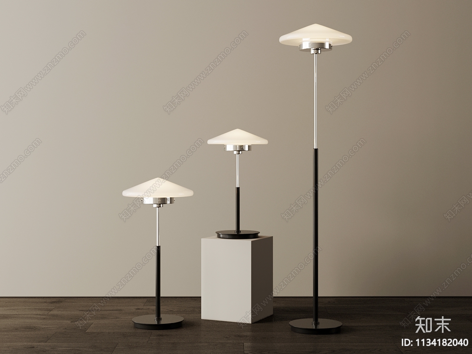 现代中古包豪斯灯具组合3d模型下载【id1134182040】知末3d模型网