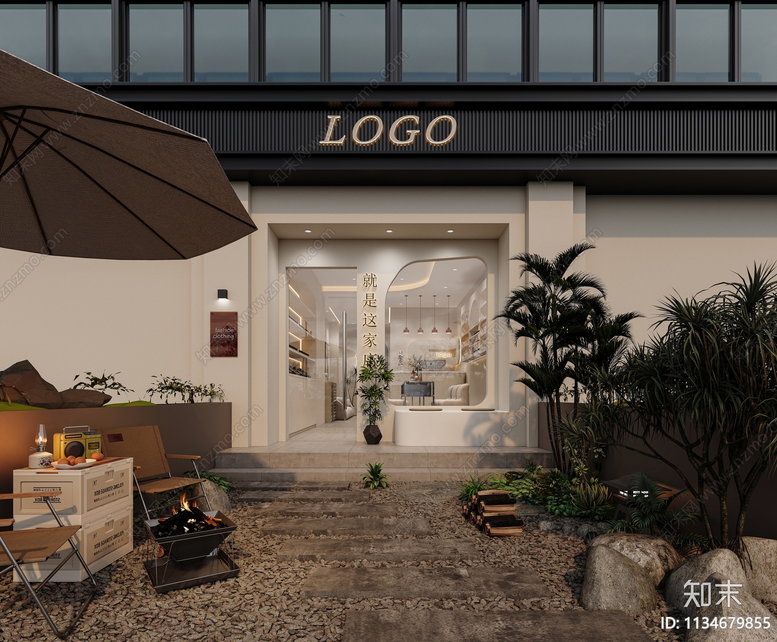 现代美甲店3d模型下载【id1134679855】知末3d模型网