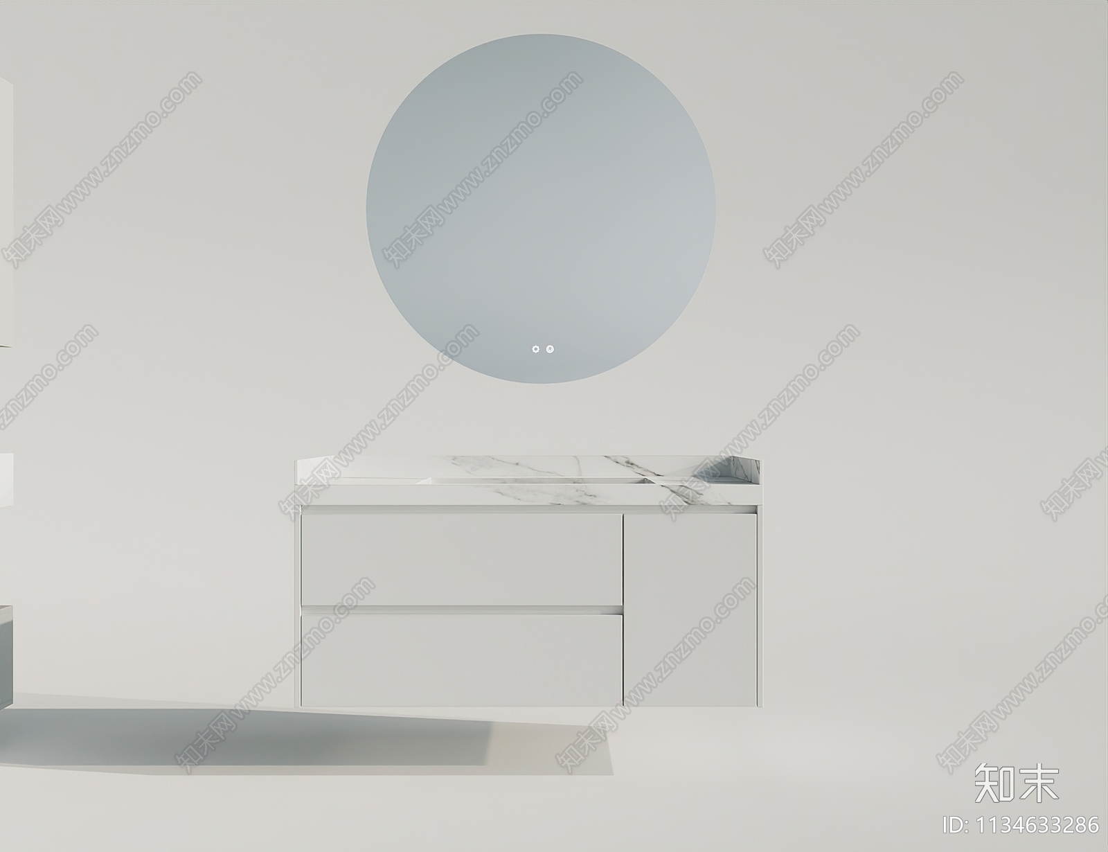 现代浴室柜3d模型下载【id1134633286】知末3d模型网
