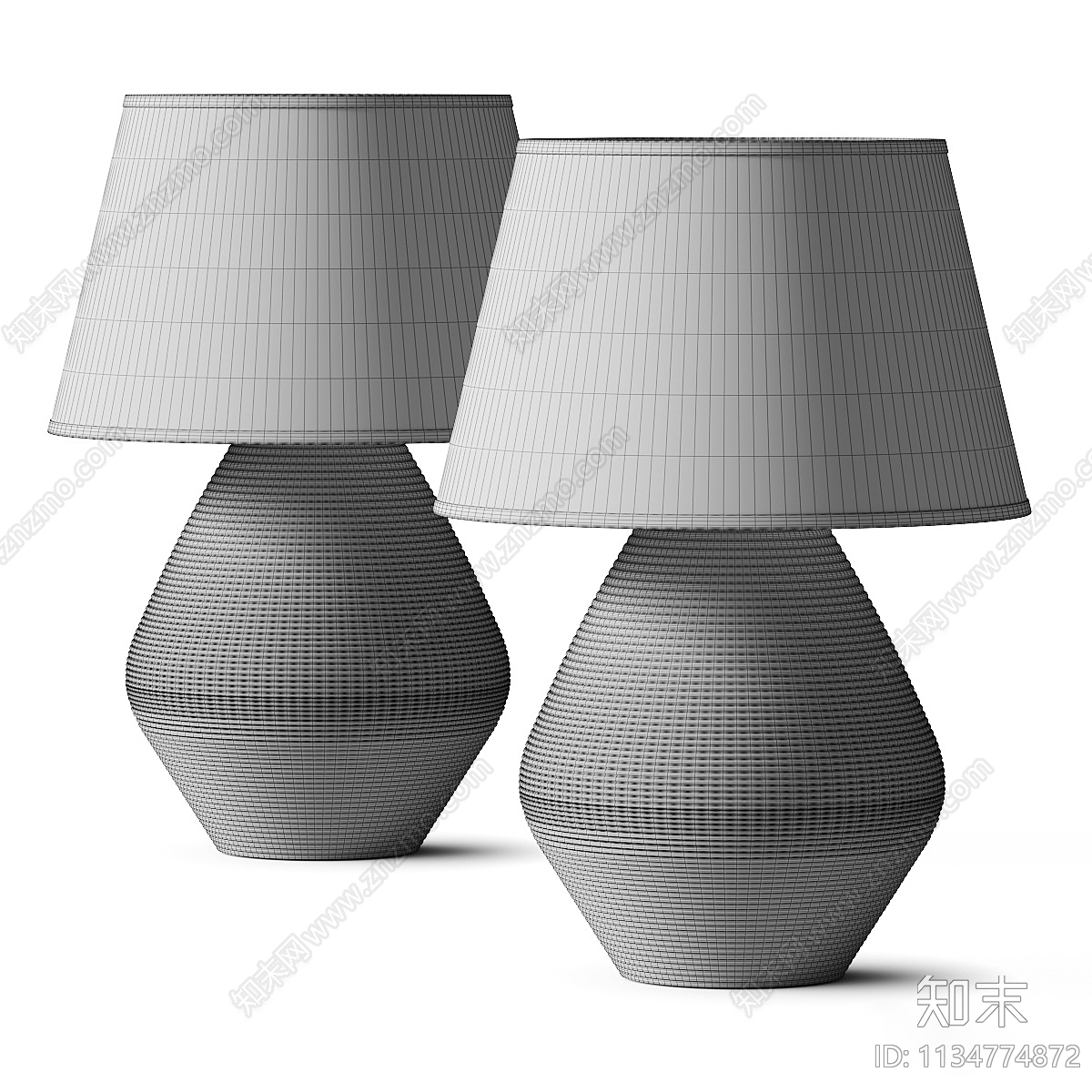 侘寂台灯3d模型下载【id1134774872】知末3d模型网
