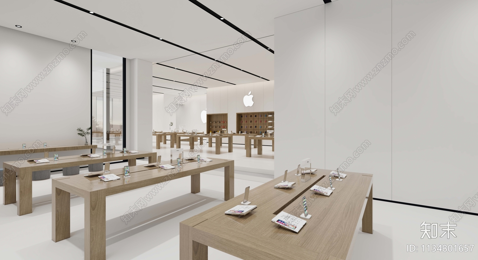 现代苹果专卖店3d模型下载【id1134801657】知末3d模型网