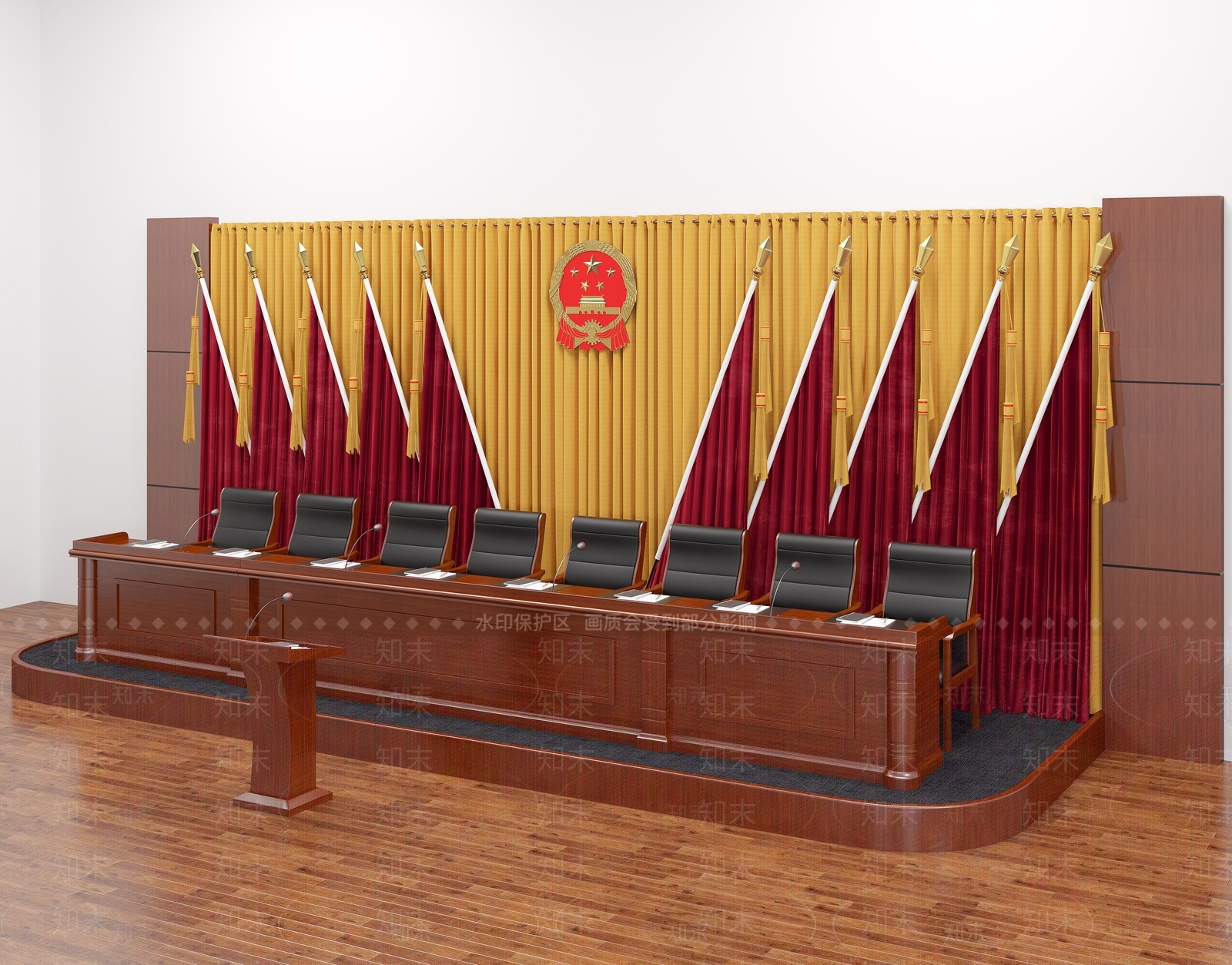 现代会议室主席台SU模型下载【ID:1134807663】_知末su模型网