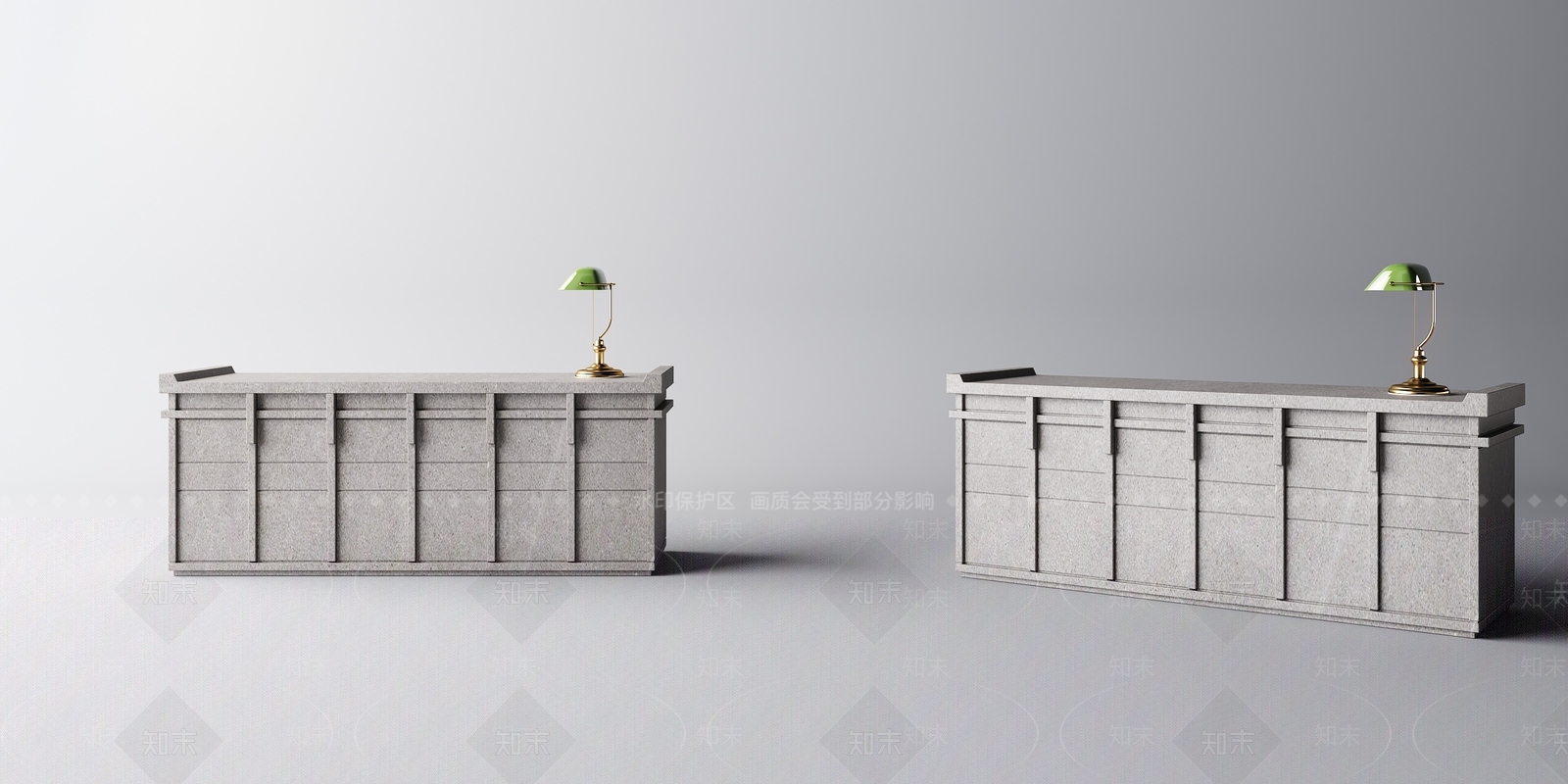 现代接待台3D模型下载【ID:1135073375】_知末3d模型网