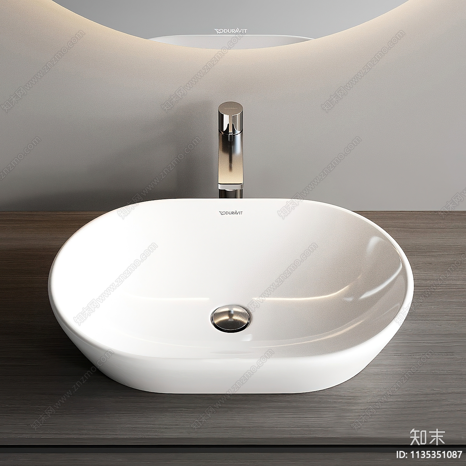 现代木质浴室柜3d模型下载【id1135351087】知末3d模型网