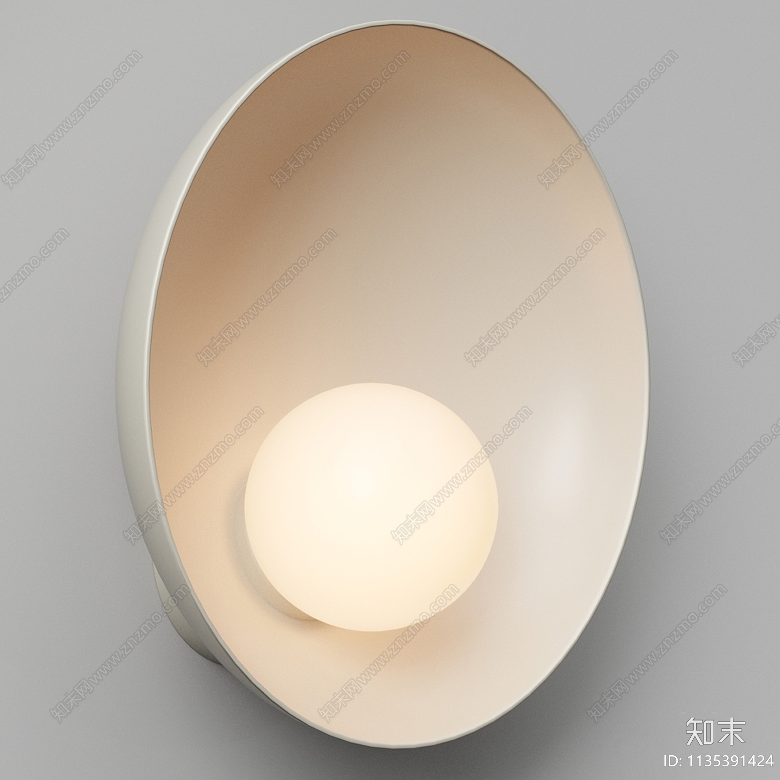 现代壁灯3d模型下载【id1135391424】知末3d模型网