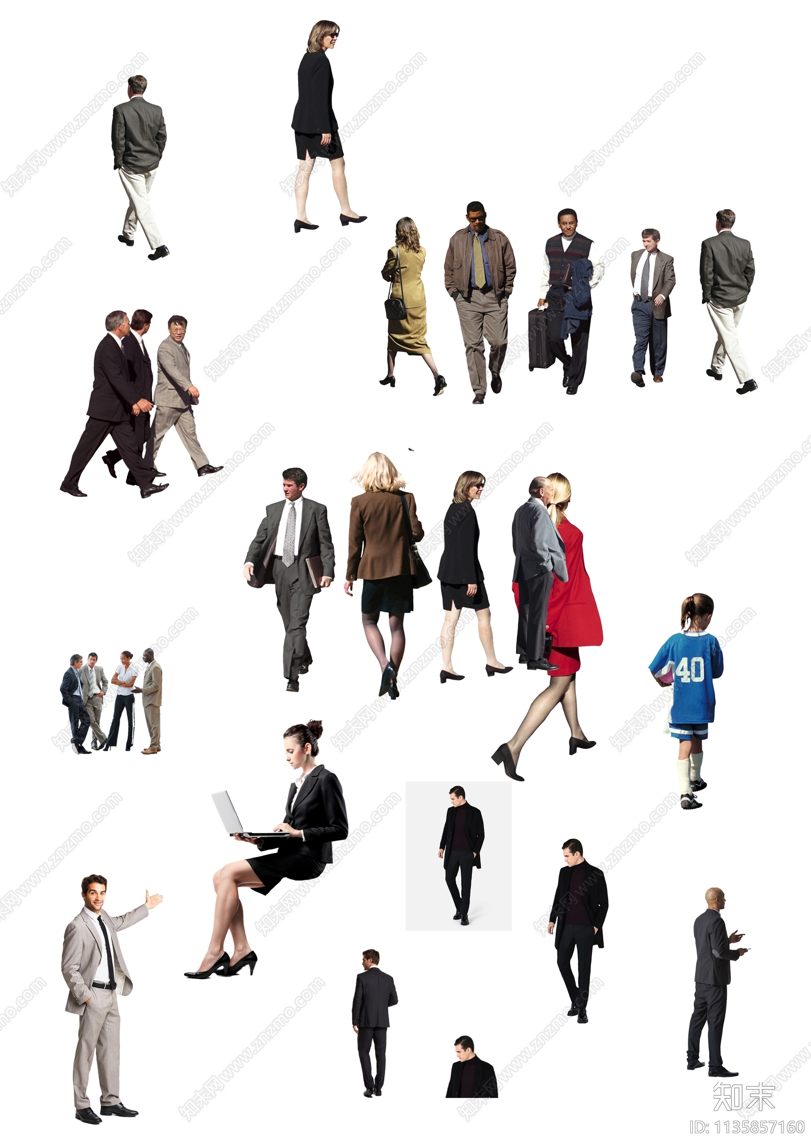 psd免抠商务人物素材贴图下载【ID:1135857160】_【知末网贴图库】