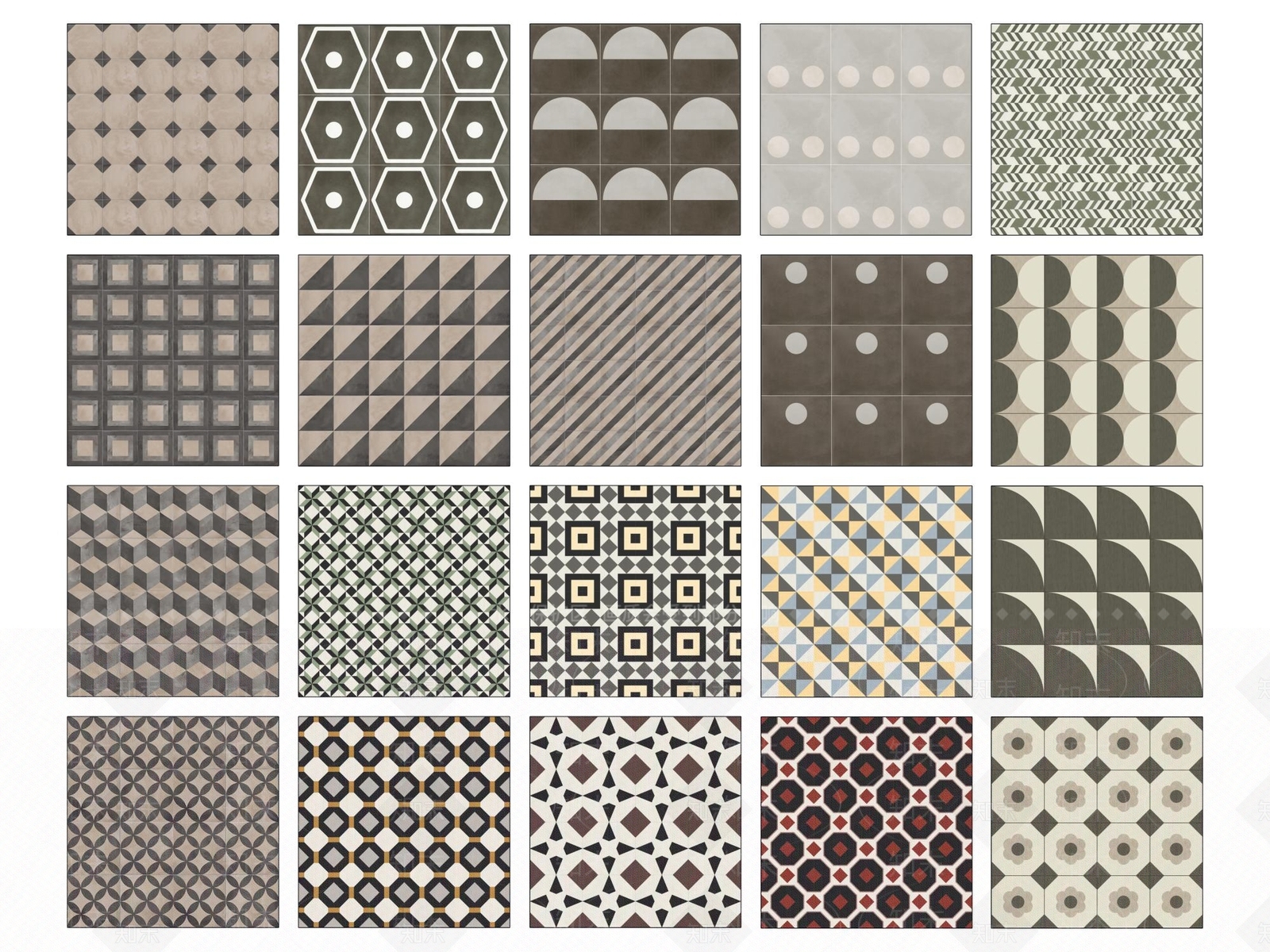 现代建筑材料SU模型下载【ID:1136047323】_知末su模型网