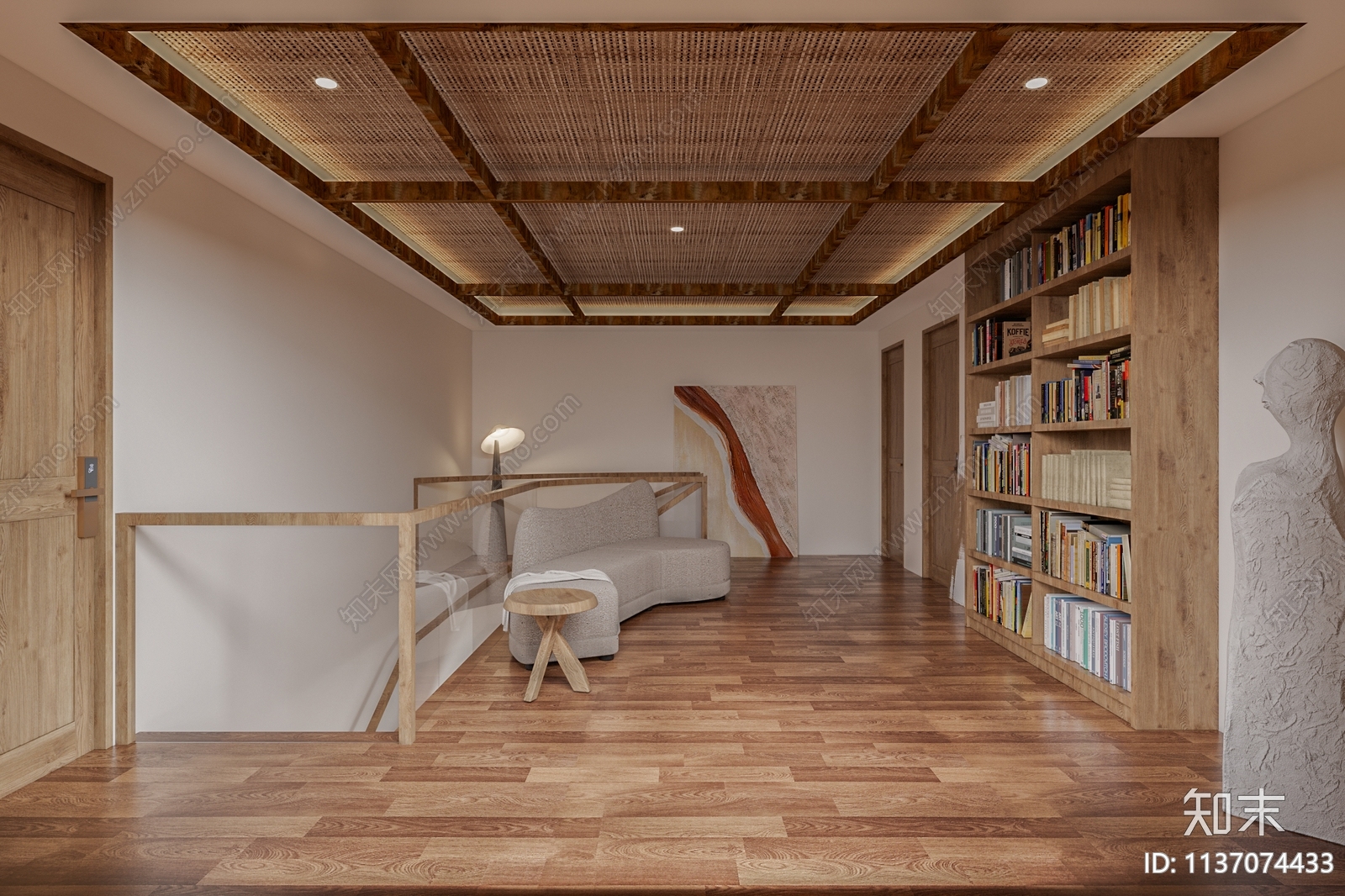 侘寂民宿休息区3d模型下载【id1137074433】知末3d模型网