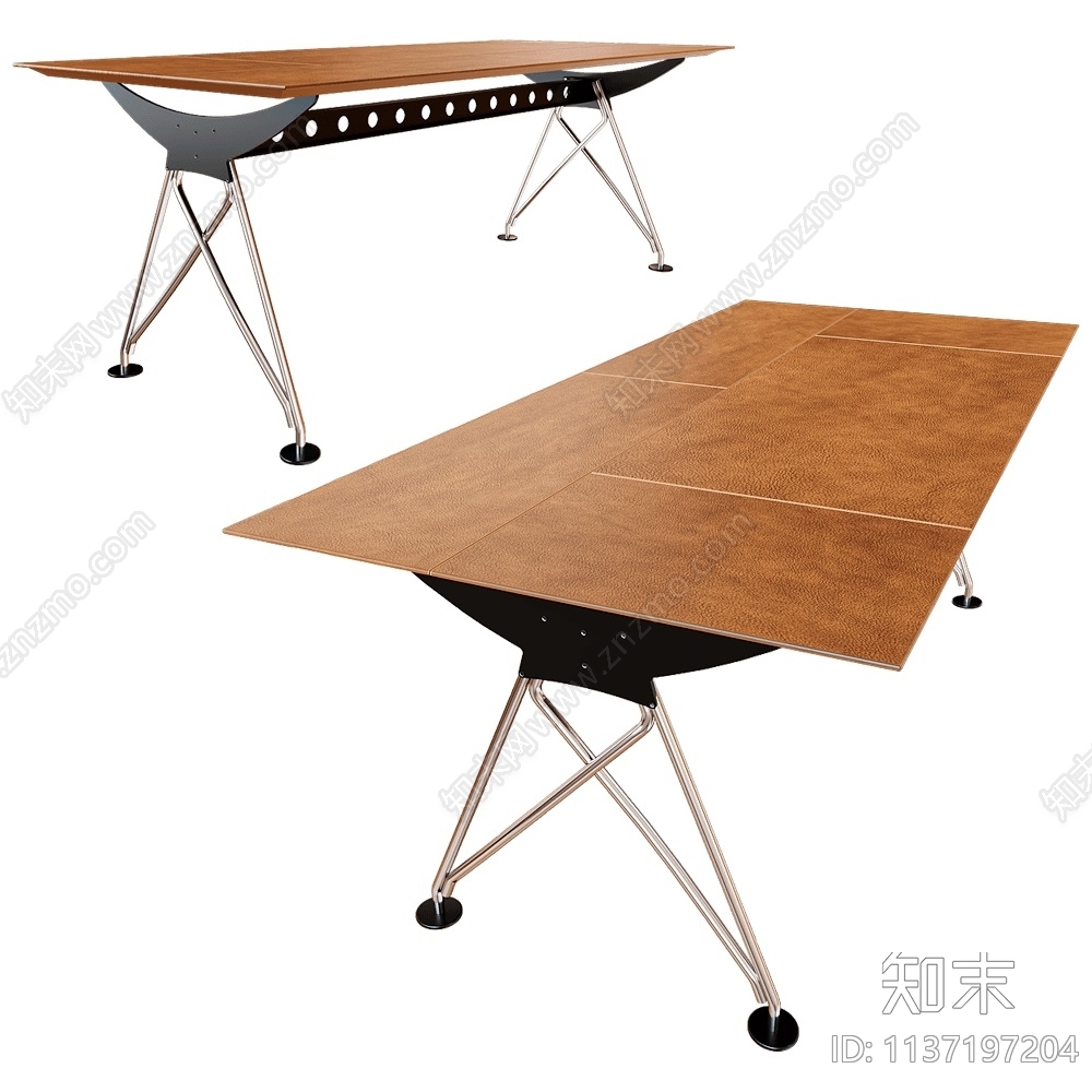 现代办公桌3d模型下载【id1137197204】知末3d模型网