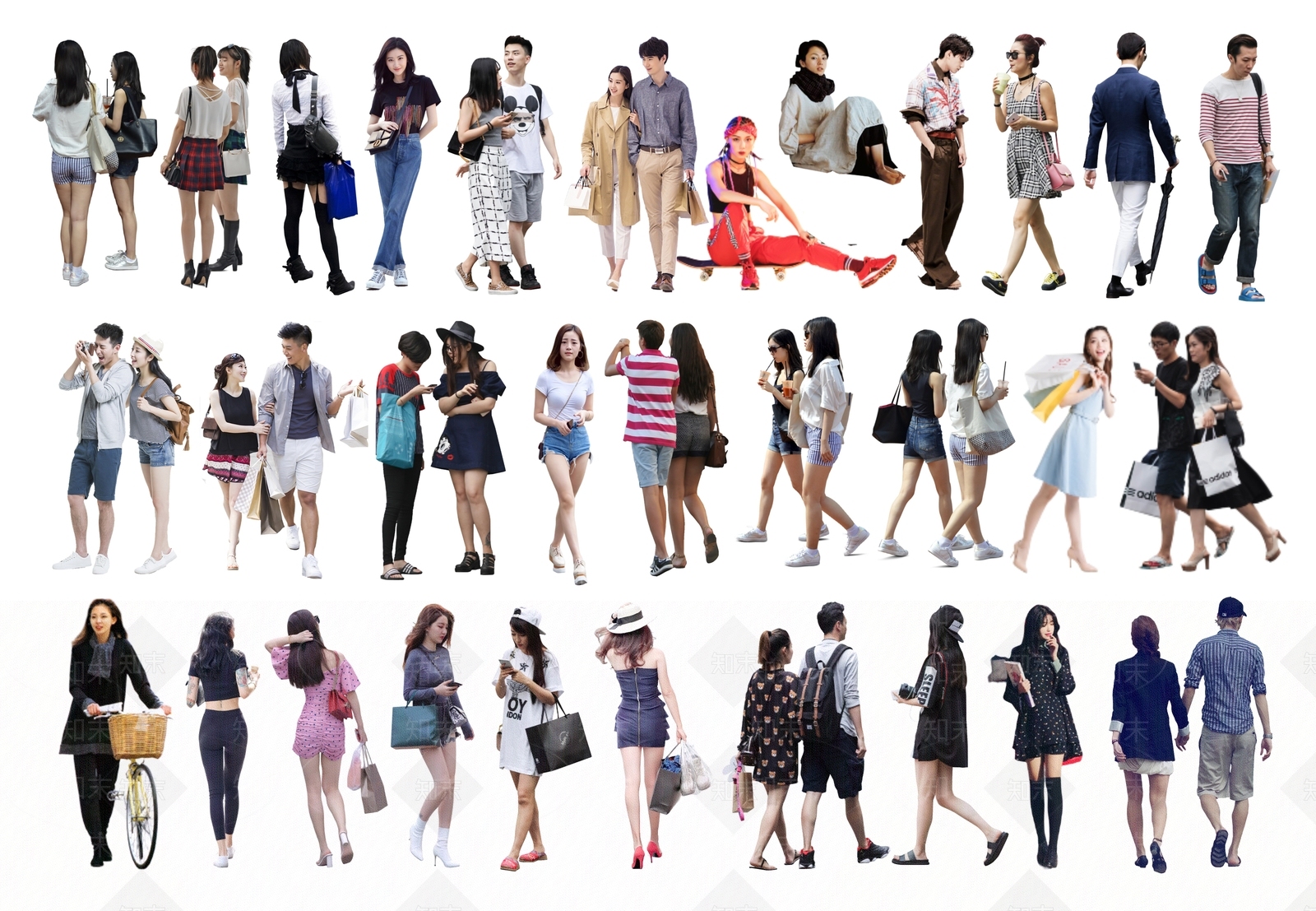 2D多人SU模型下载【ID:1137740595】_知末su模型网