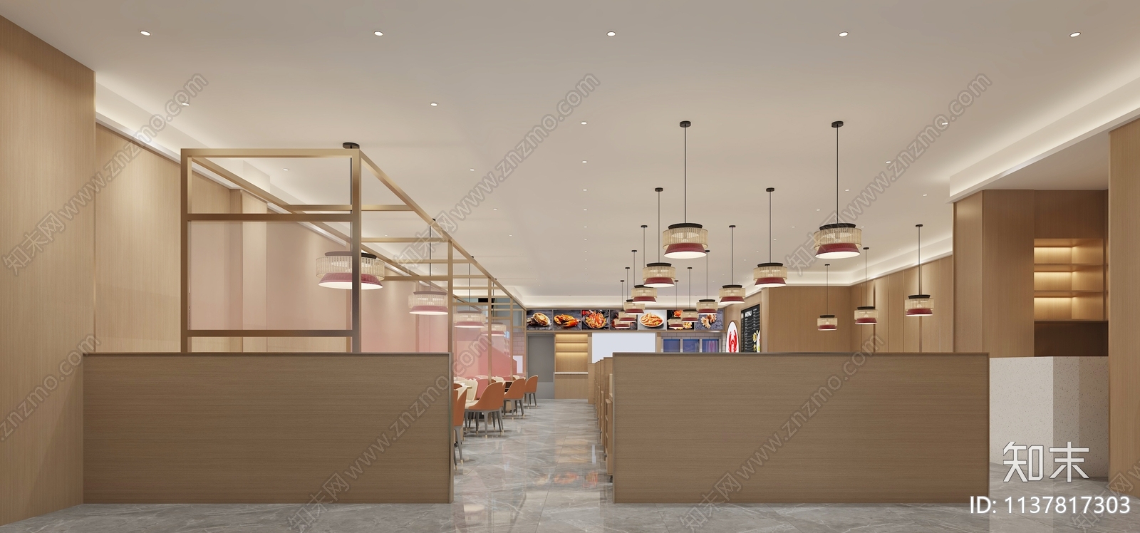 现代火锅店3d模型下载【id1137817303】知末3d模型网