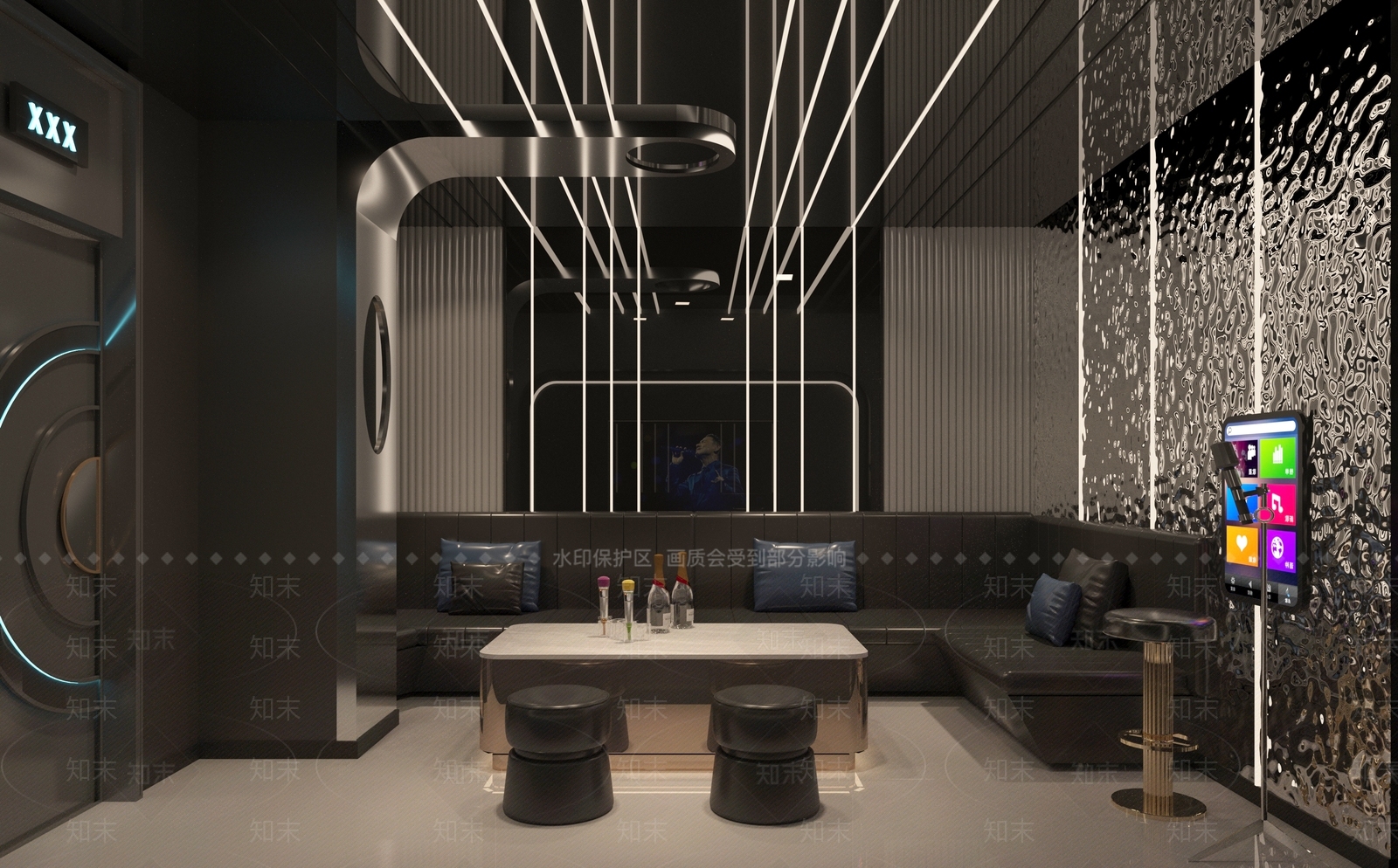 现代ktv包厢SU模型下载【ID:1138048004】_知末su模型网