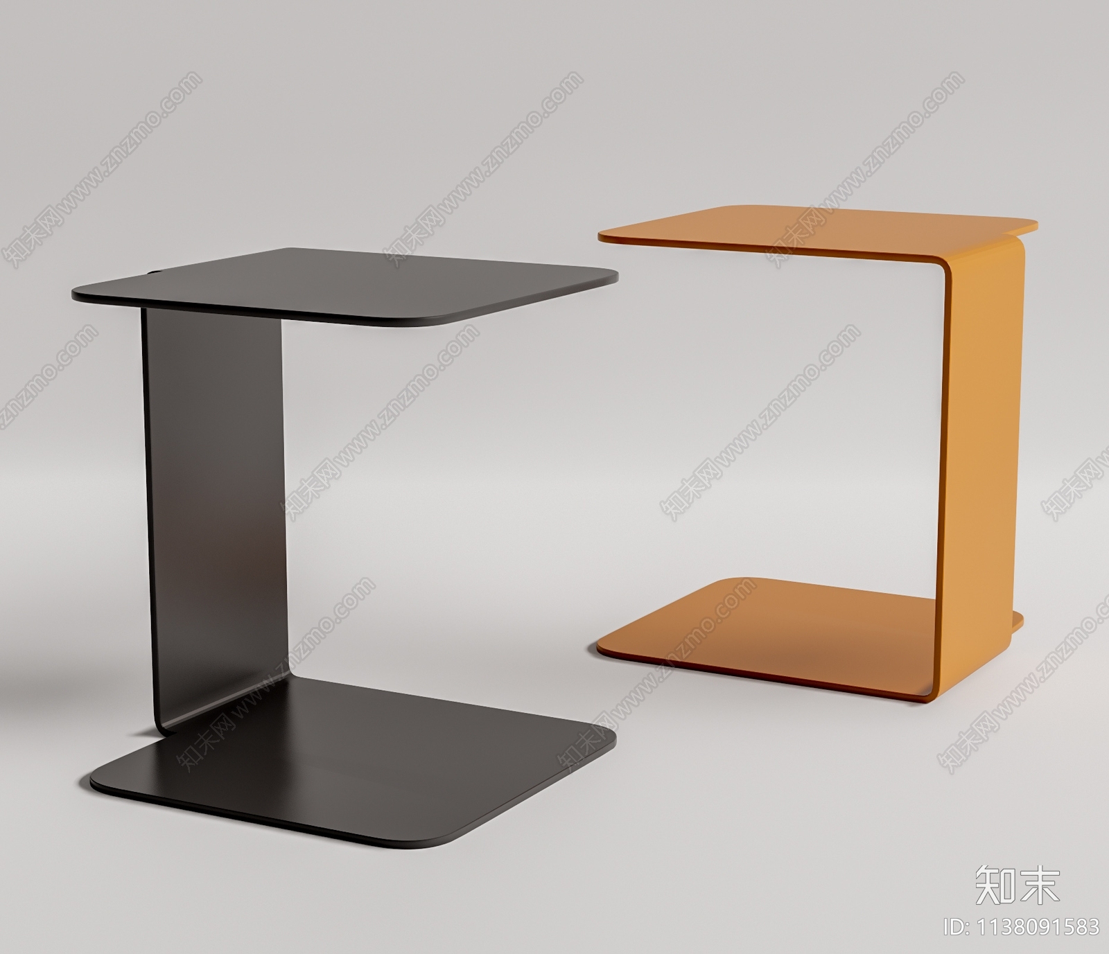 现代边几角几3d模型下载【id 1138091583】 知末3d模型网