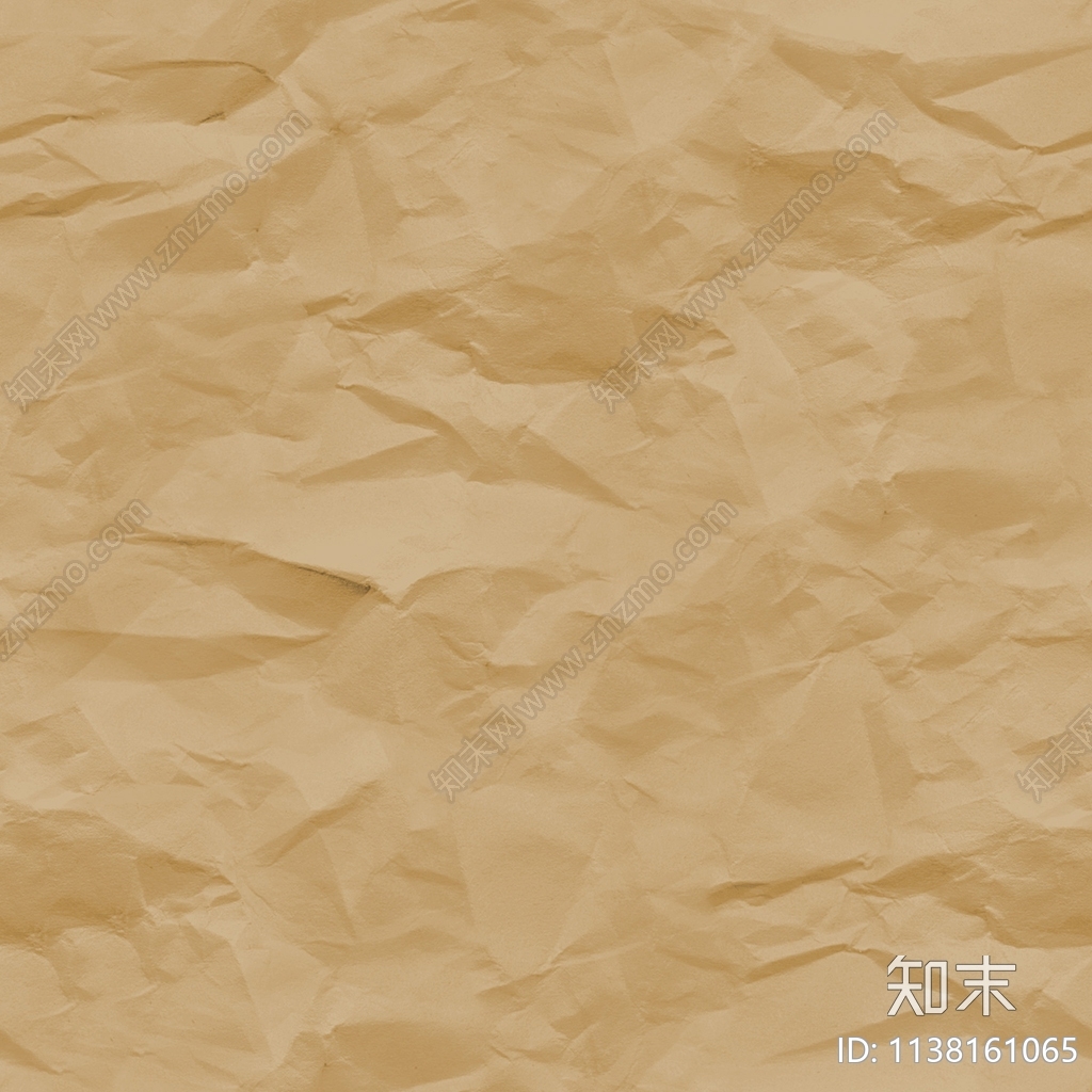 无缝黄色褶皱纹理牛皮纸张纸皮质感贴图下载【id1138161065】【知末网贴图库】
