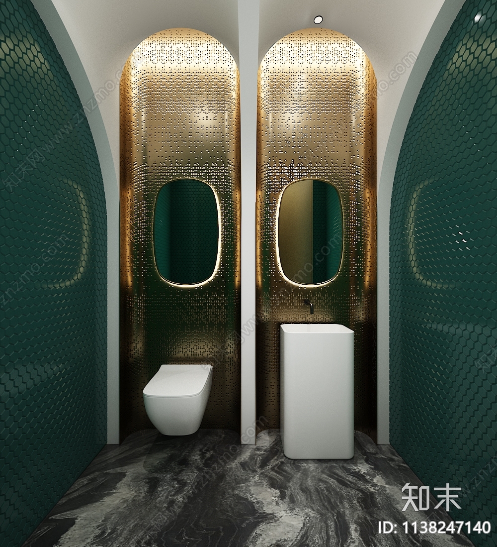 现代酒吧公共卫生间3d模型下载【id1138247140】知末3d模型网