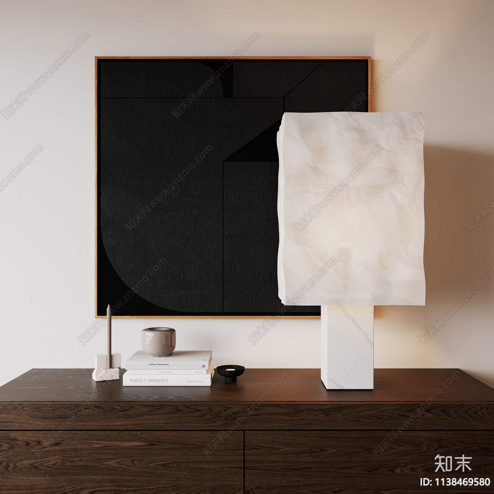 侘寂中古台灯3d模型下载【id1138469580】知末3d模型网