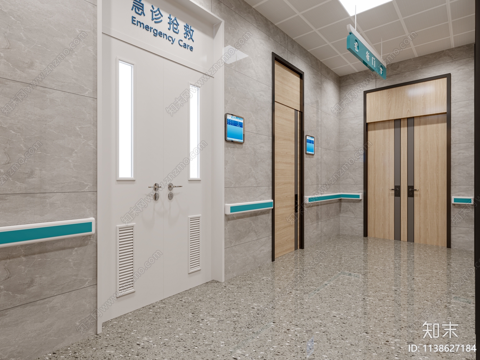 现代医院3d模型下载【id1138627184】知末3d模型网