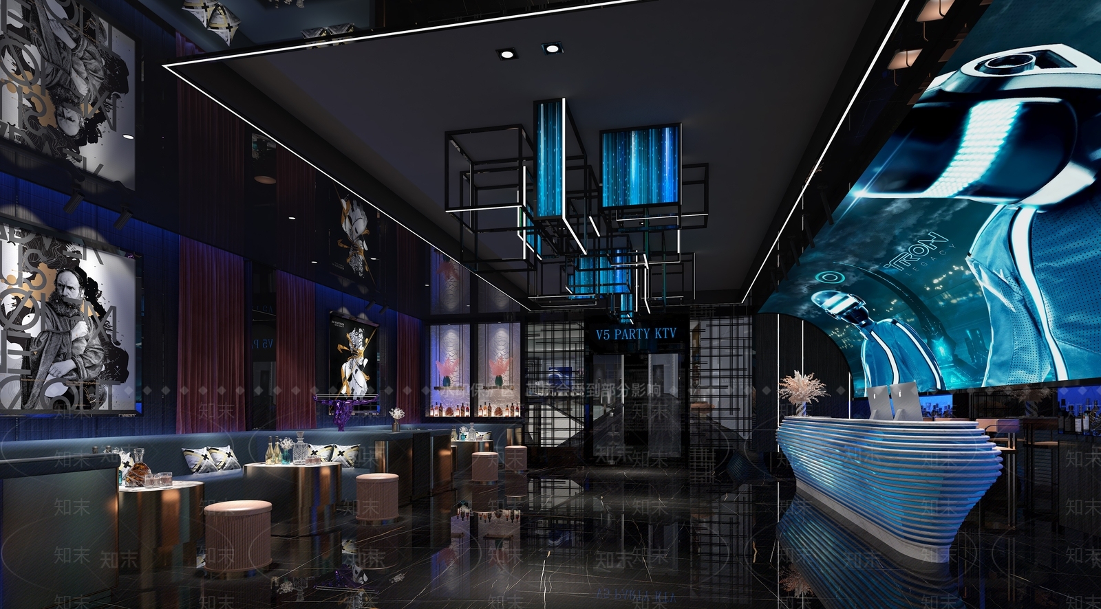 现代KTV3D模型下载【ID:1138939326】_知末3d模型网