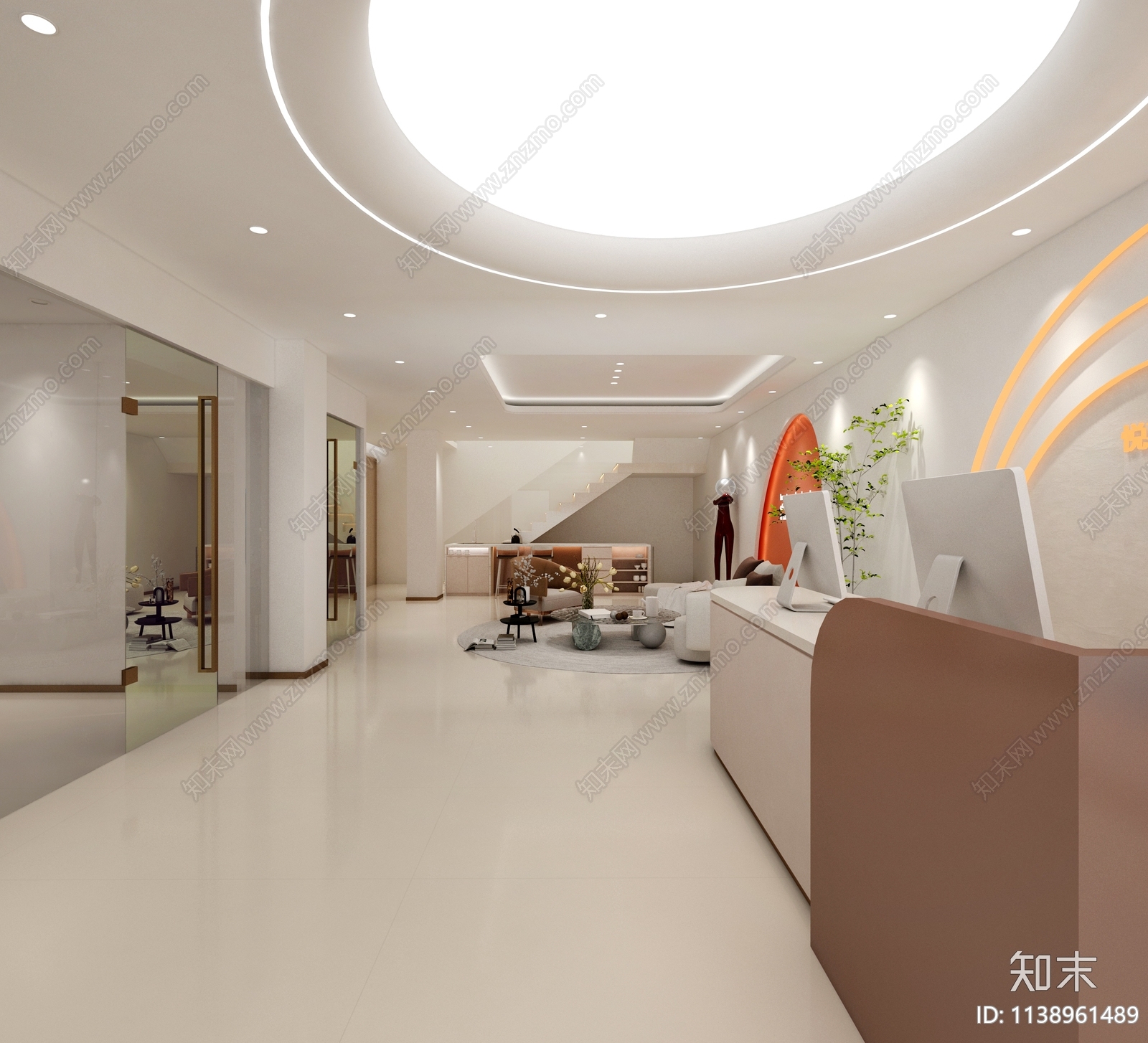 现代美容spa店3d模型下载【id1138961489】知末3d模型网