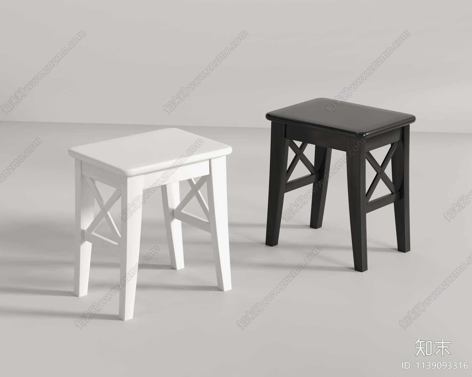 现代换鞋凳3d模型下载【id1139093316】知末3d模型网