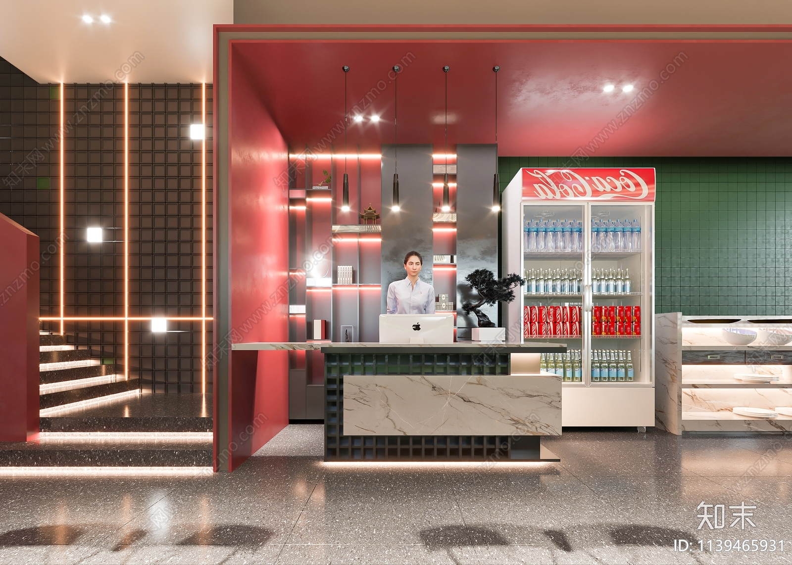 现代牛鼎记火锅店3d模型下载【id1139465931】知末3d模型网