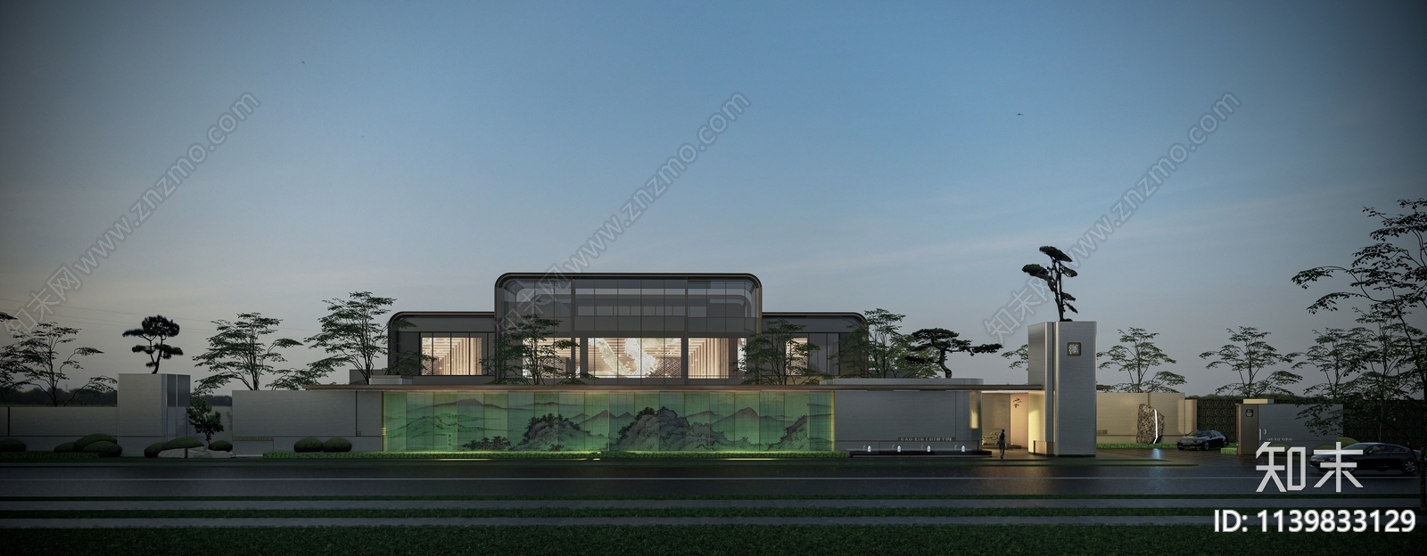 JTL现代示范区景观SU模型下载【ID:1139833129】_知末su模型网