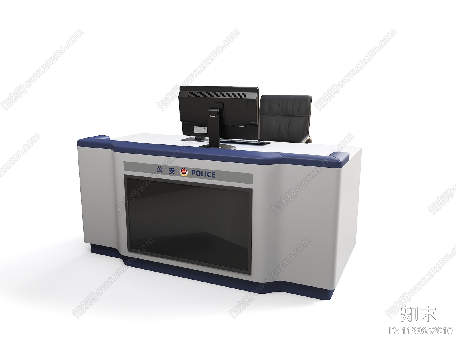 现代审讯桌3d模型下载【id1139852010】知末3d模型网