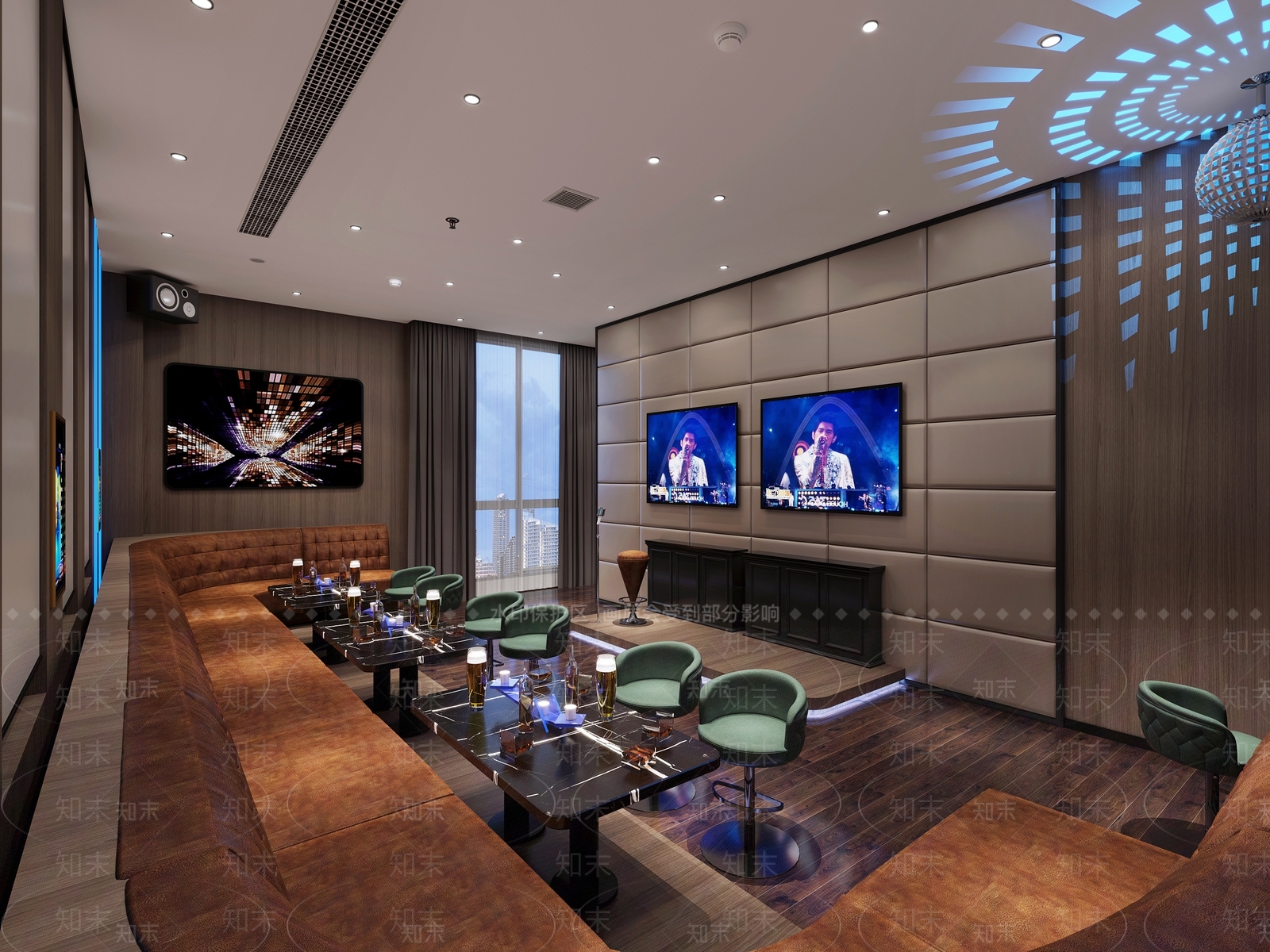 现代KTV包厢3D模型下载【ID:1140124688】_知末3d模型网