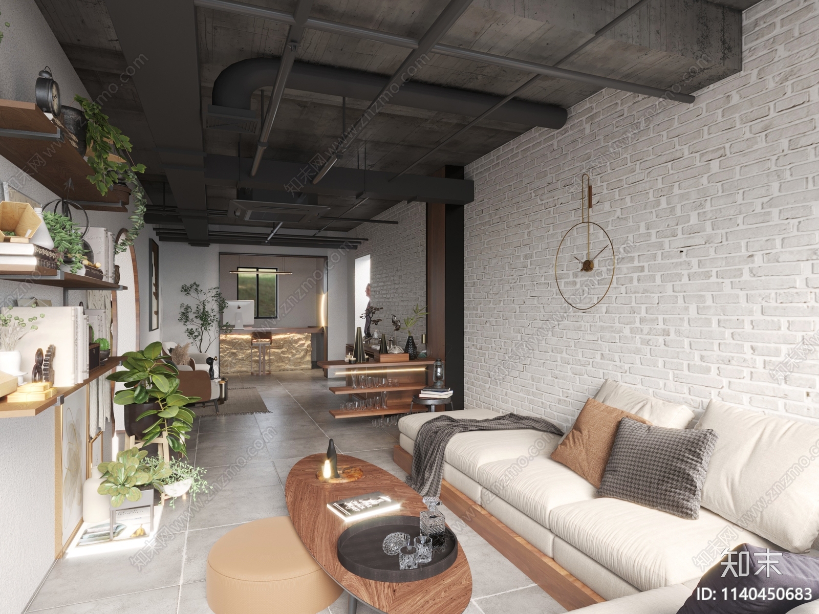 侘寂民宿3d模型下载【id1140450683】知末3d模型网