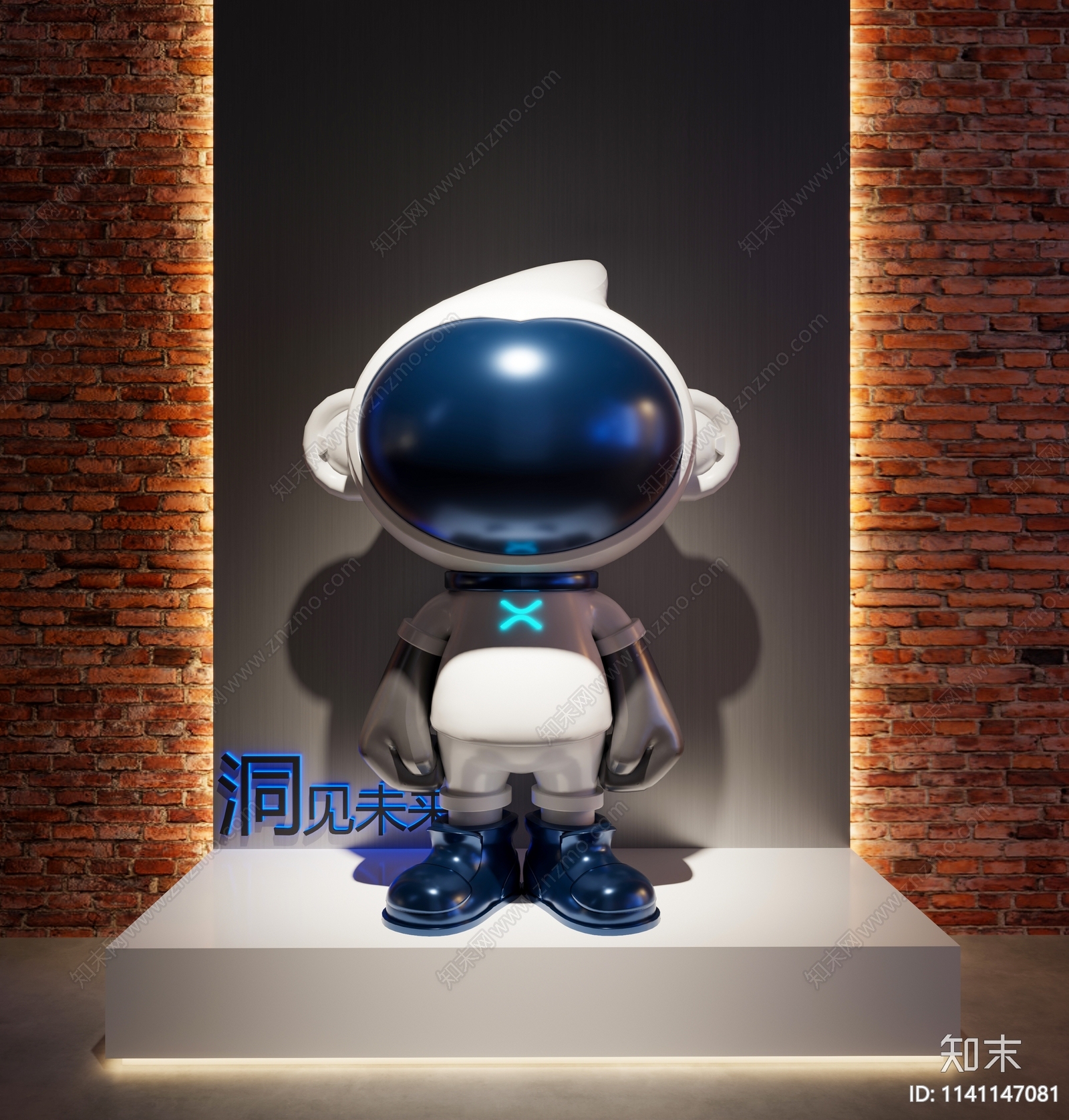 科技公仔3d模型下载【id1141147081】知末3d模型网