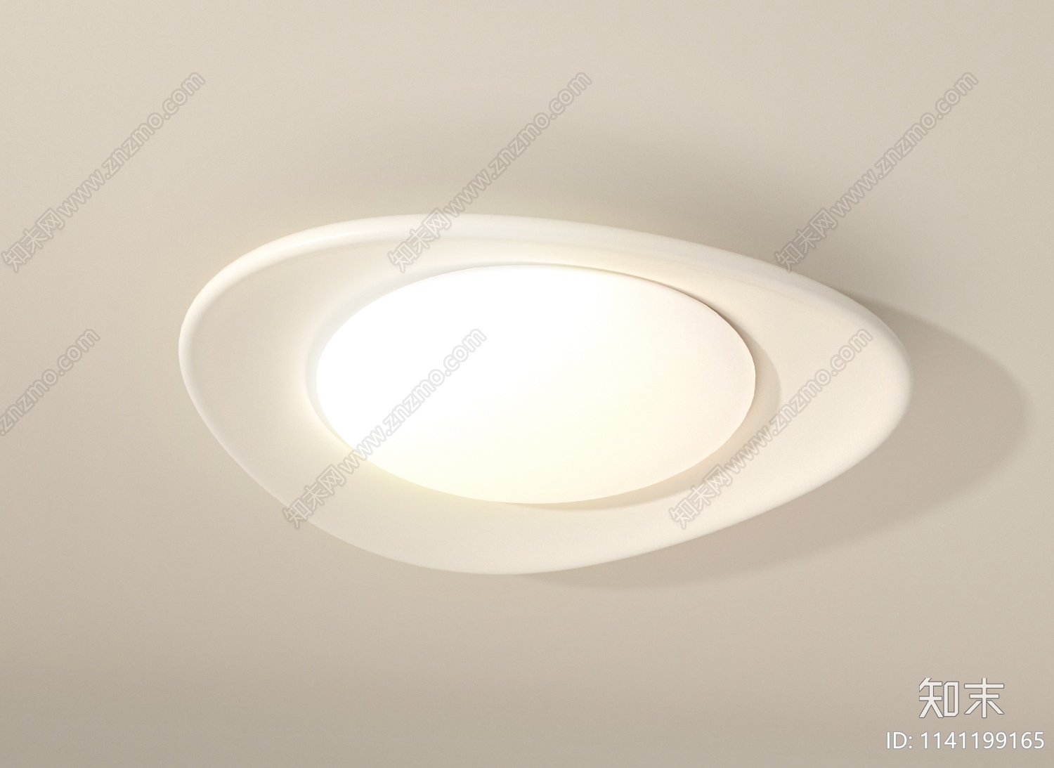侘寂吸顶灯3d模型下载【id1141199165】知末3d模型网
