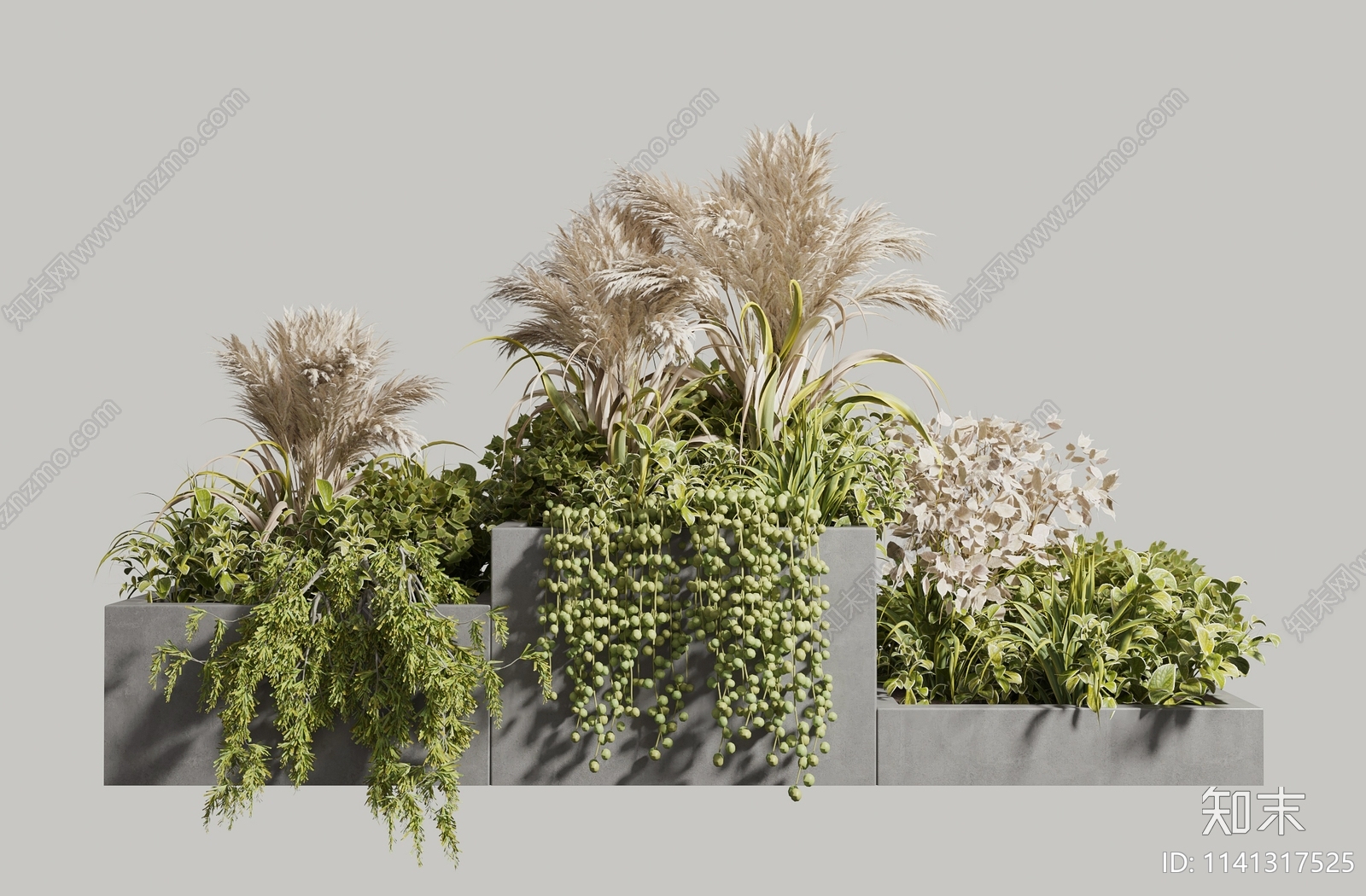 现代花箱3d模型下载【id1141317525】知末3d模型网
