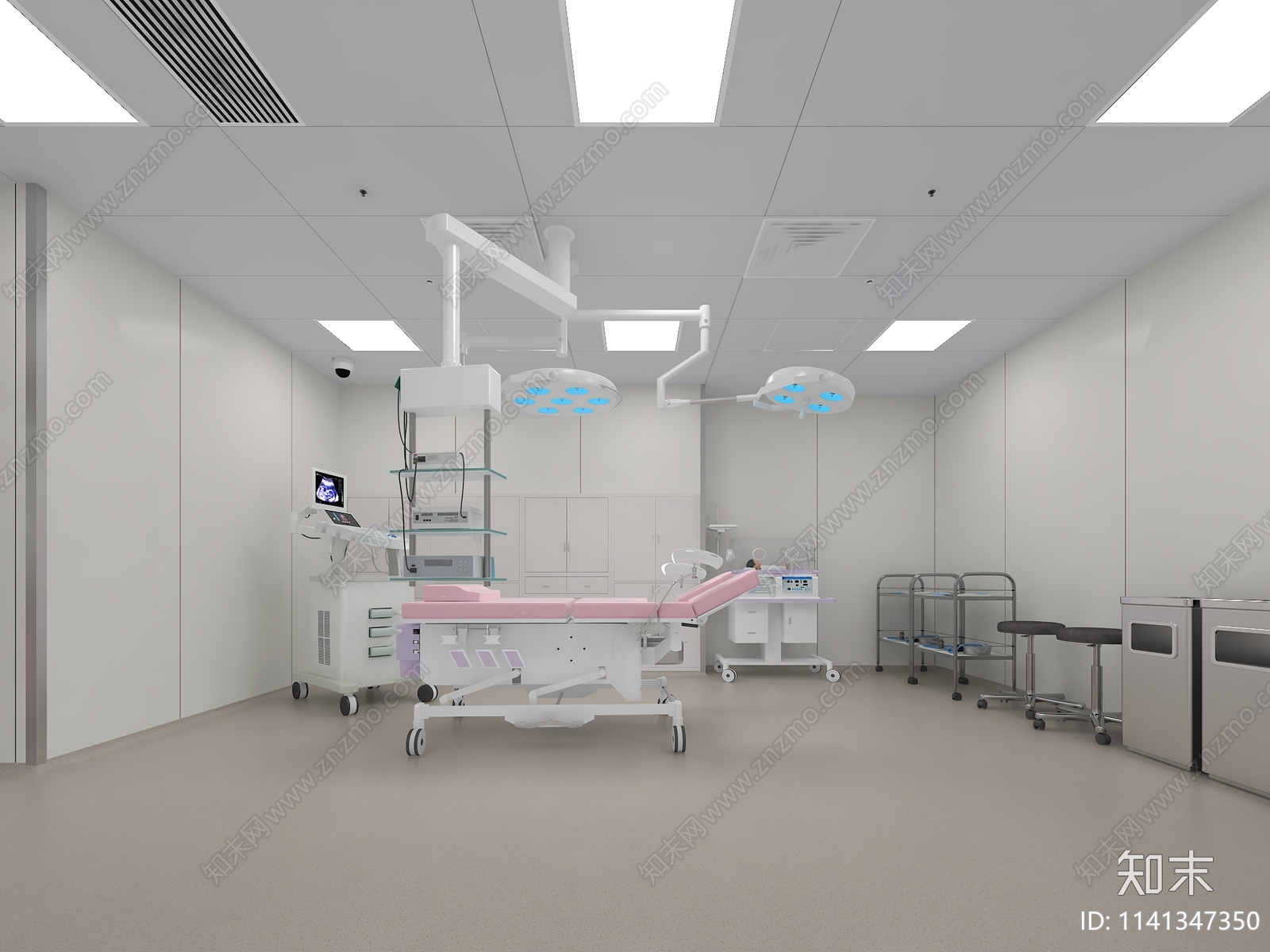 现代医院分娩室3d模型下载【id1141347350】知末3d模型网