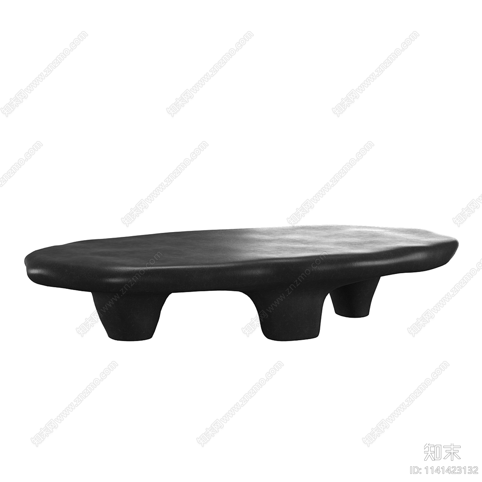 侘寂风茶几3d模型下载【id1141423132】知末3d模型网