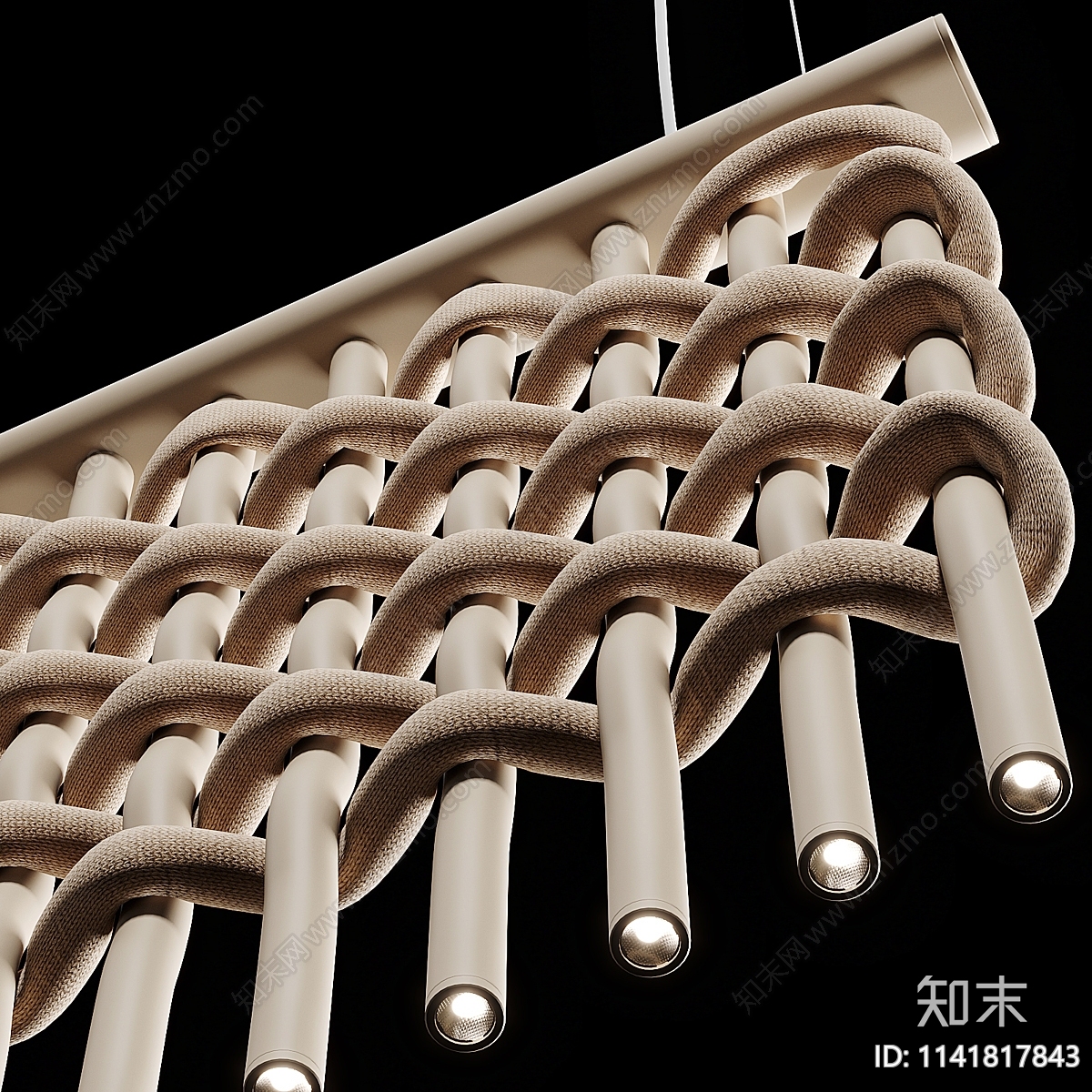 现代编织吊灯3d模型下载【id1141817843】知末3d模型网
