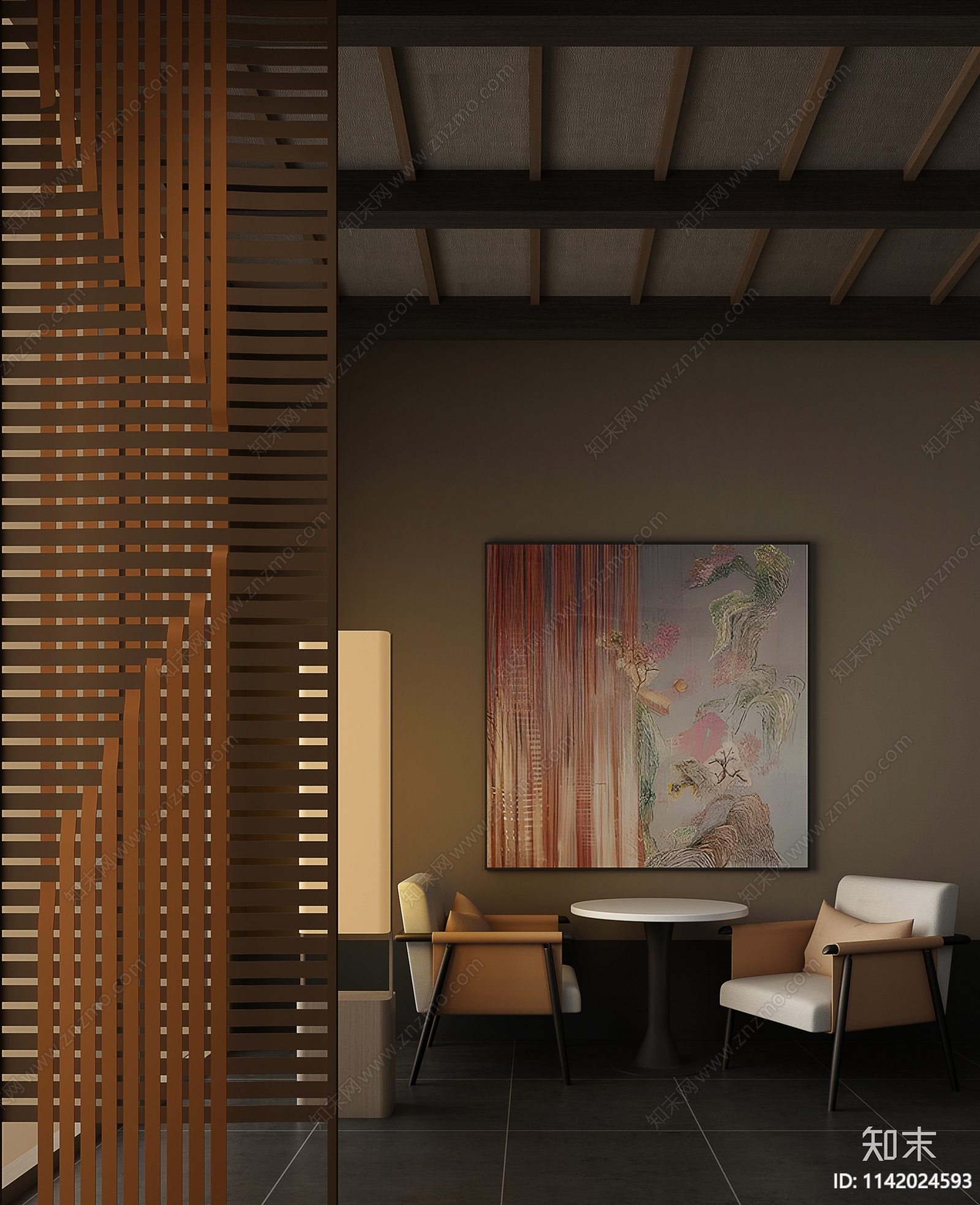 现代休息区3d模型下载【id1142024593】知末3d模型网