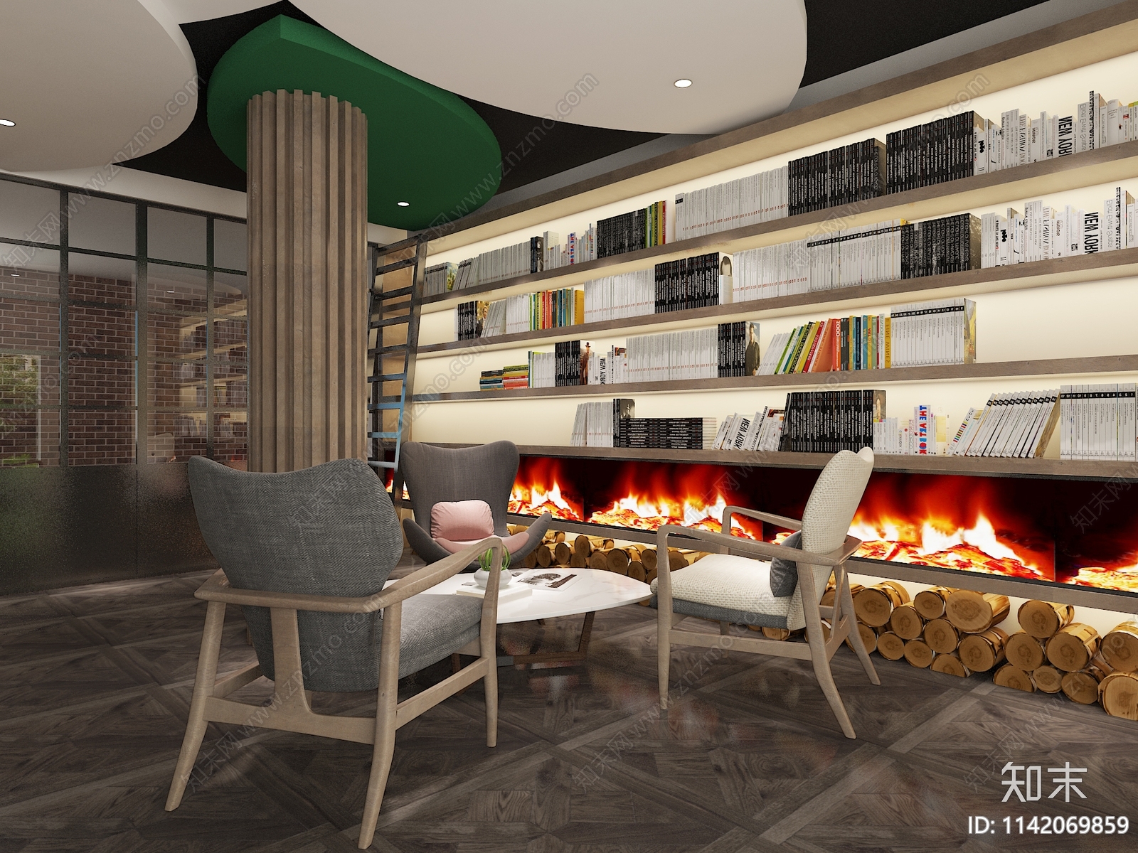 现代咖啡店3d模型下载【id1142069859】知末3d模型网