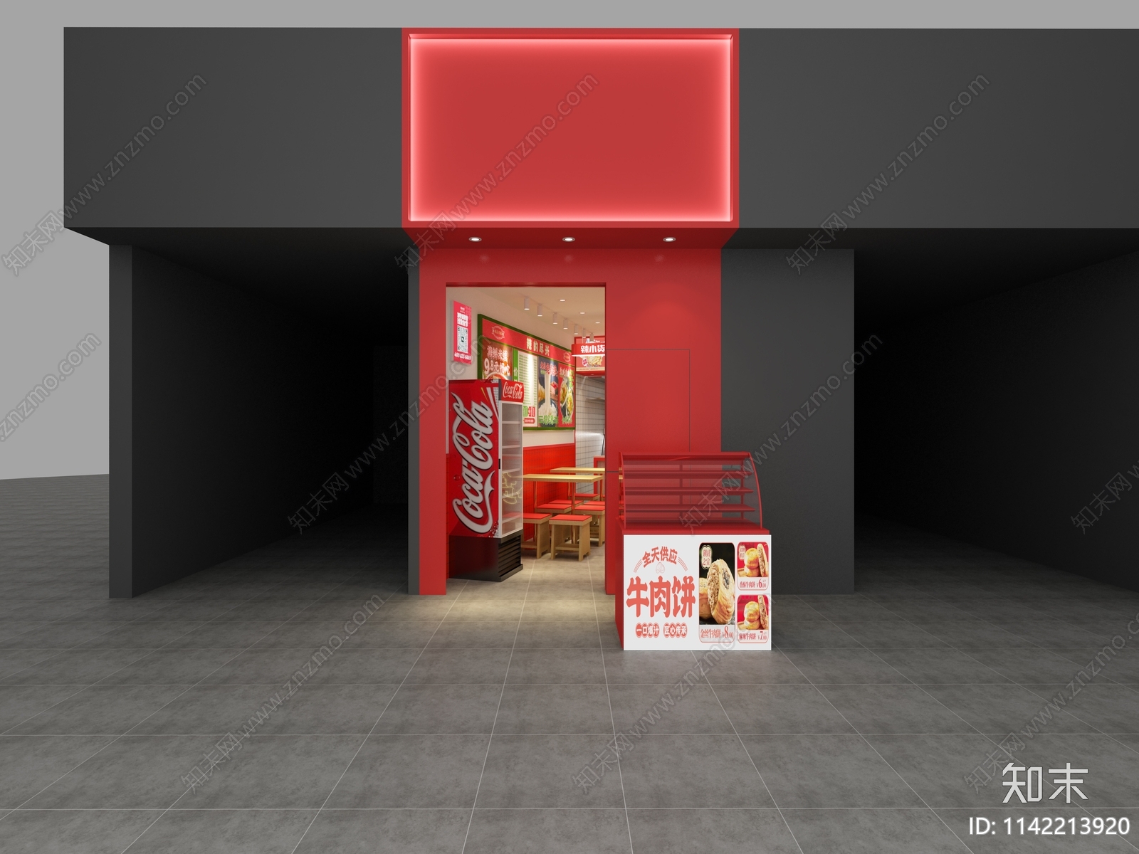 茶餐厅餐饮店快餐店奶茶店连锁店小吃店现代简约档口店堂食店外卖店3d模型下载【id1142213920】知末3d模型网