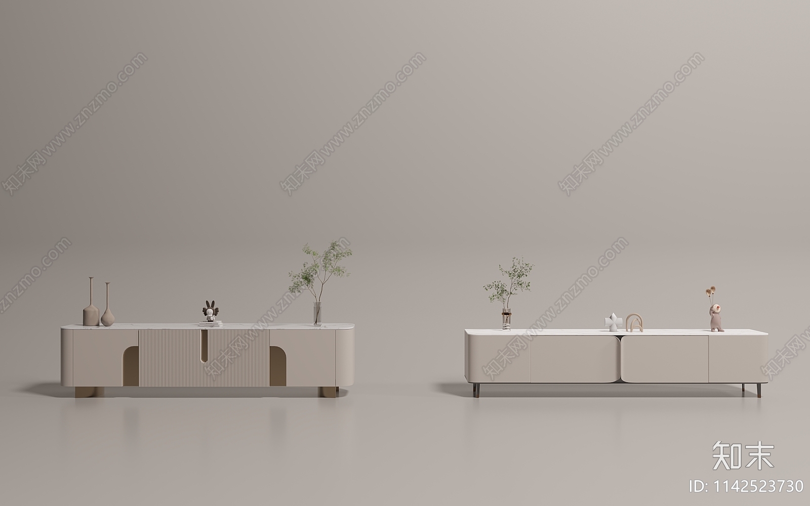 现代电视柜3d模型下载【id1142523730】知末3d模型网