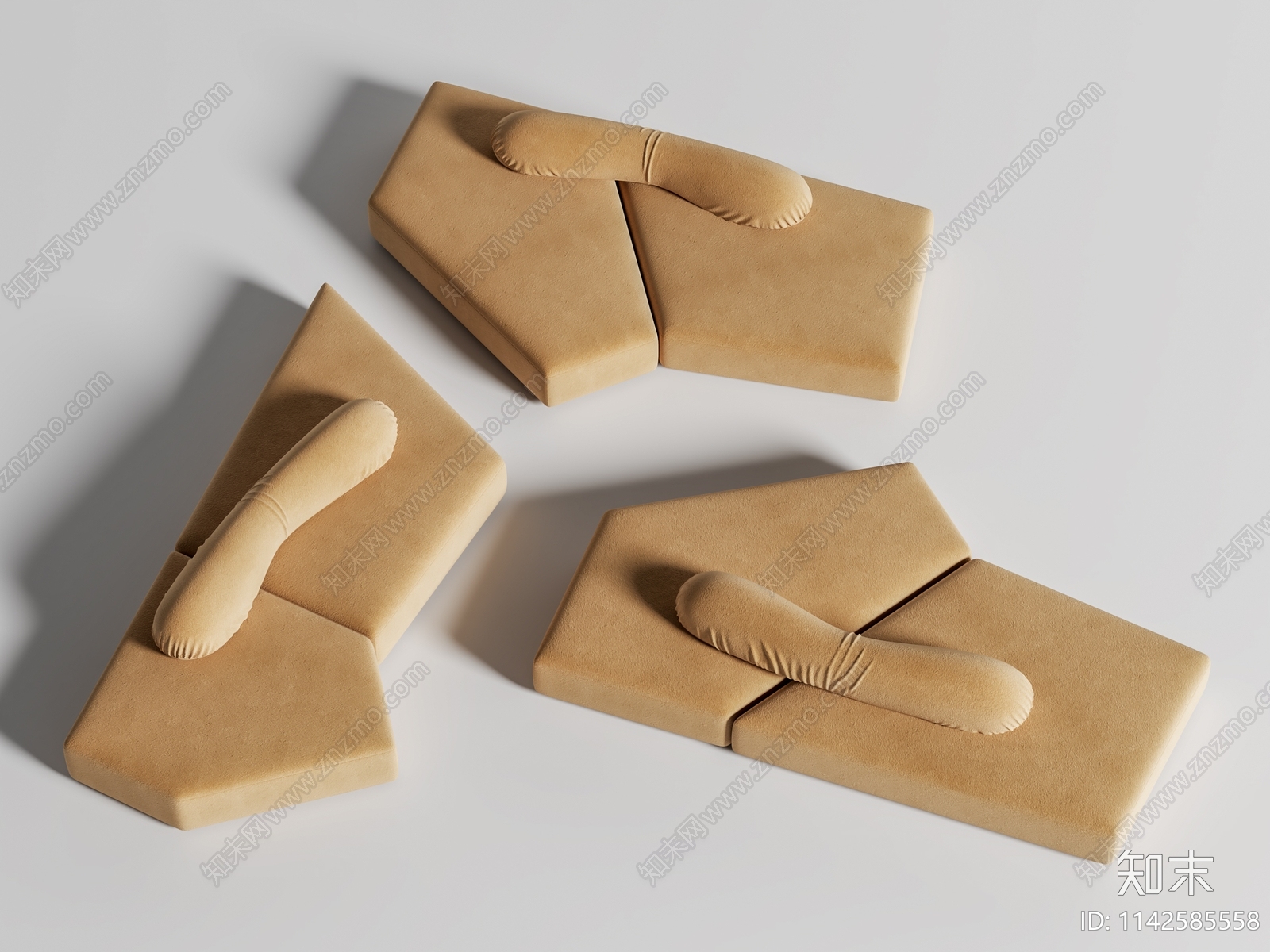 Edra现代岩石异形沙发3d模型下载【id1142585558】知末3d模型网