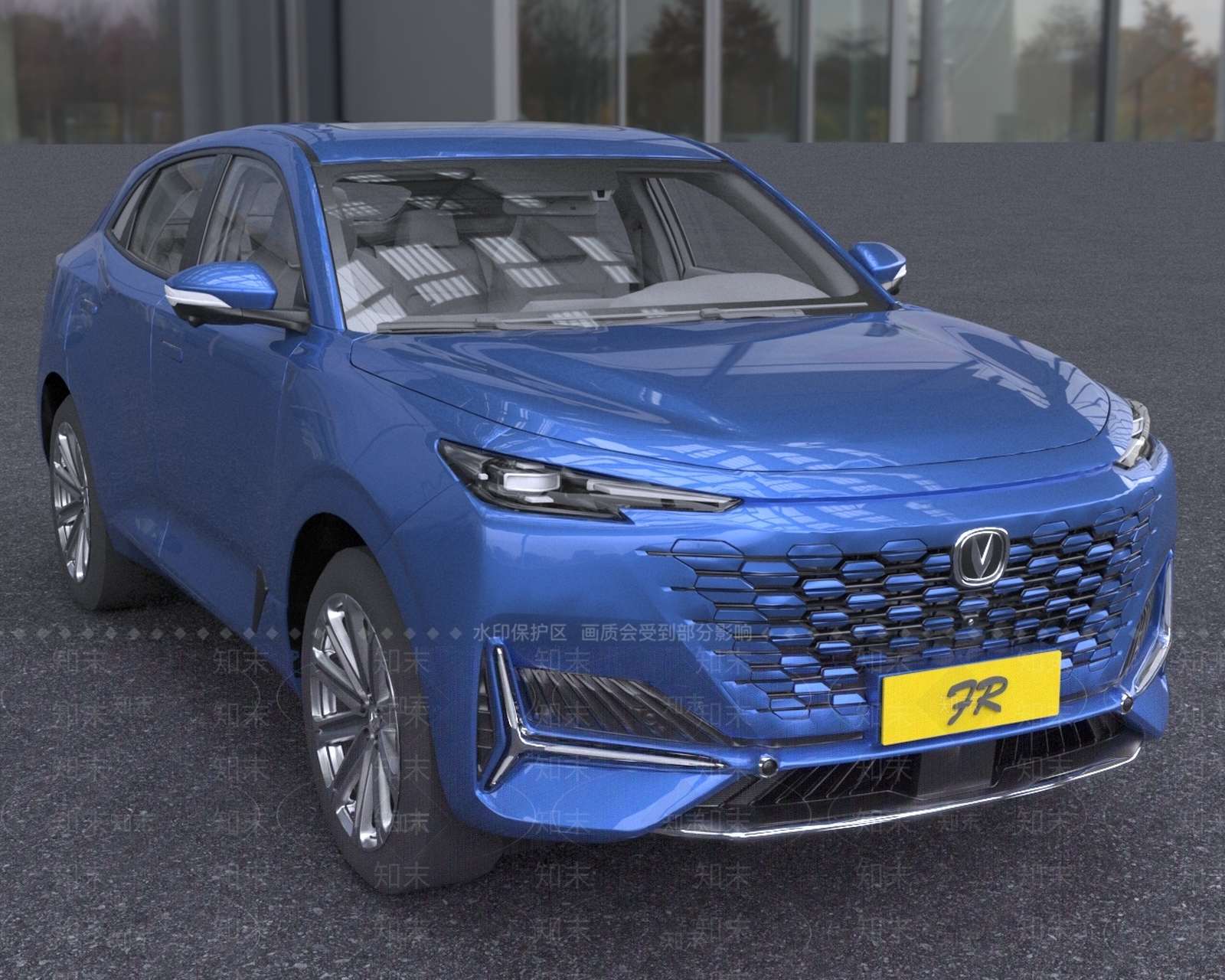 2022款长安UNIK新能源蓝鲸iDD汽车3D模型下载【ID:1142777489】_知末3d模型网