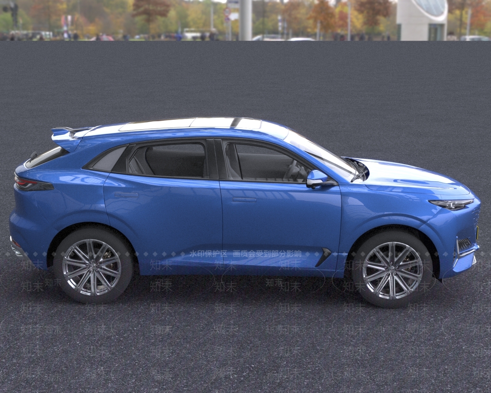 2022款长安UNIK新能源蓝鲸iDD汽车3D模型下载【ID:1142777489】_知末3d模型网