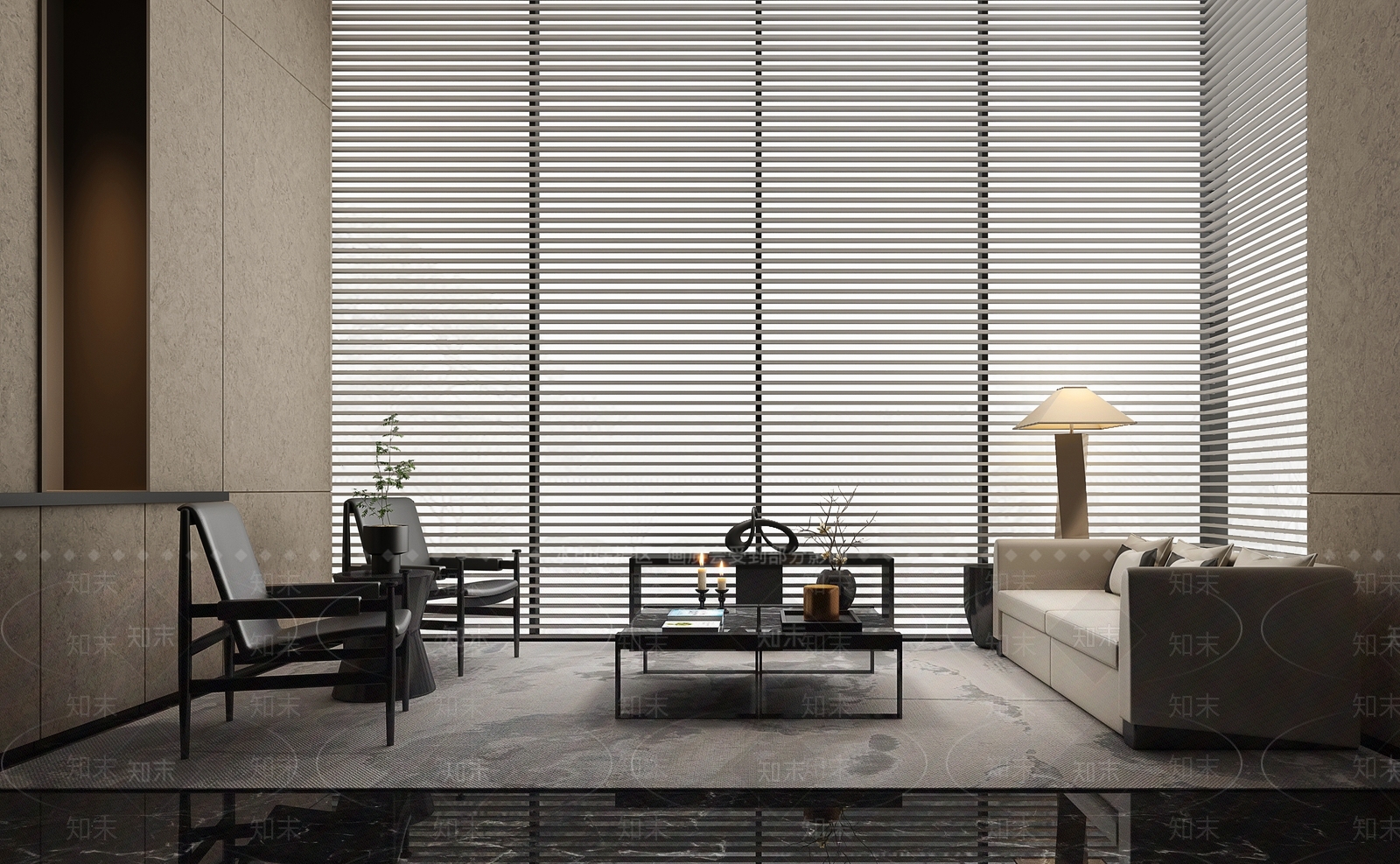 现代接待室SU模型下载【ID:1142852695】_知末su模型网