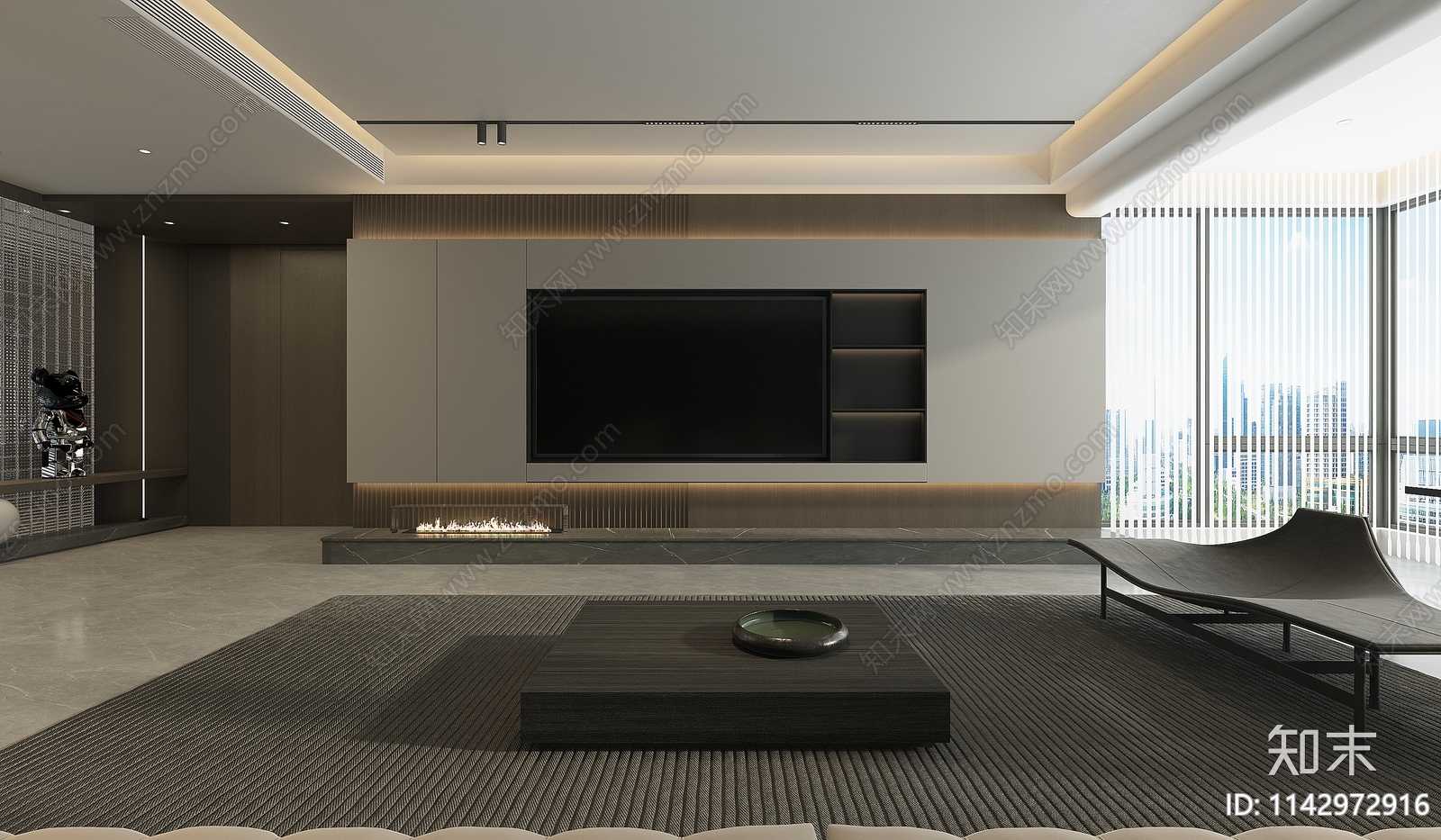 现代意式家居客厅3d模型下载【id1142972916】知末3d模型网