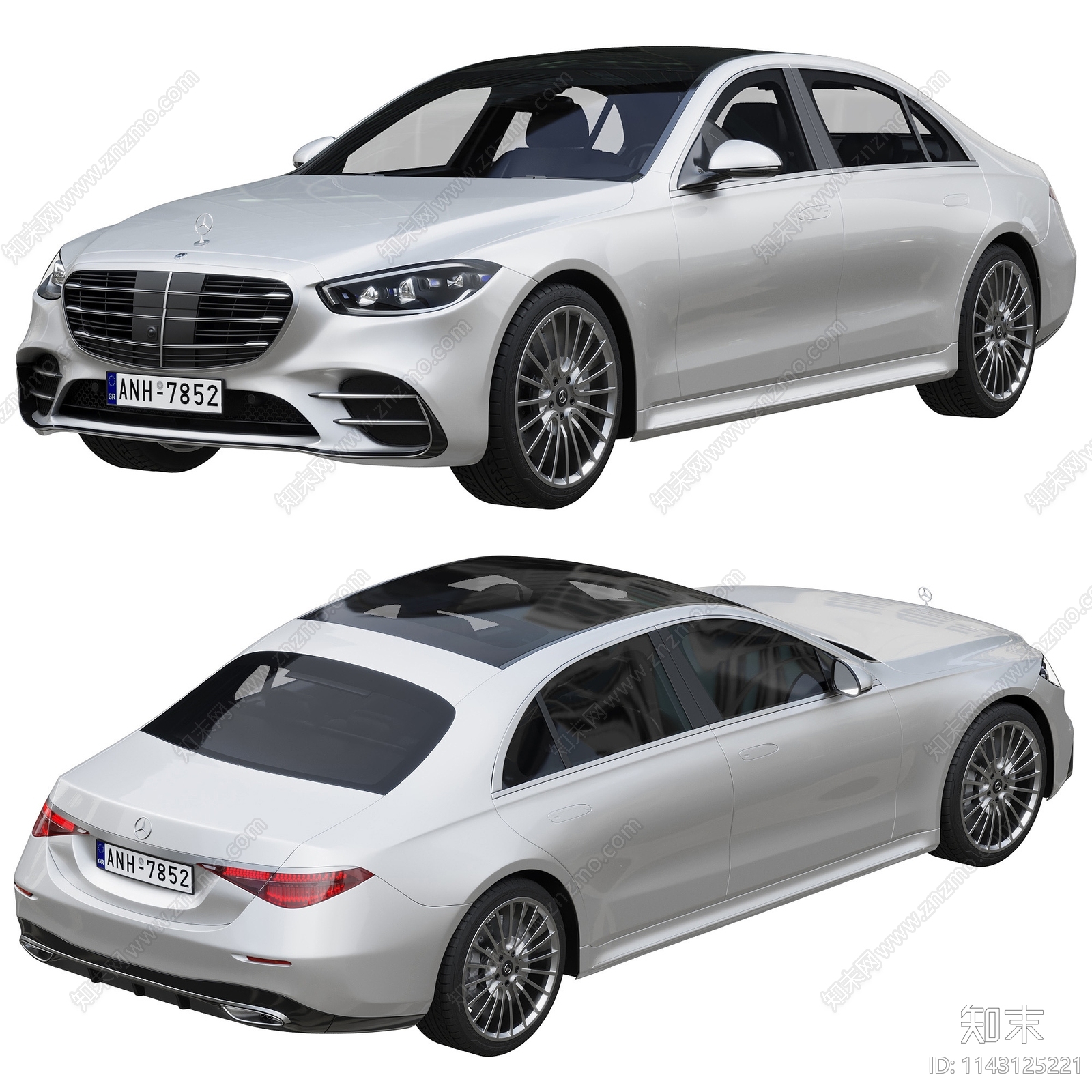 现代奔驰汽车3d模型下载【id1143125221】知末3d模型网