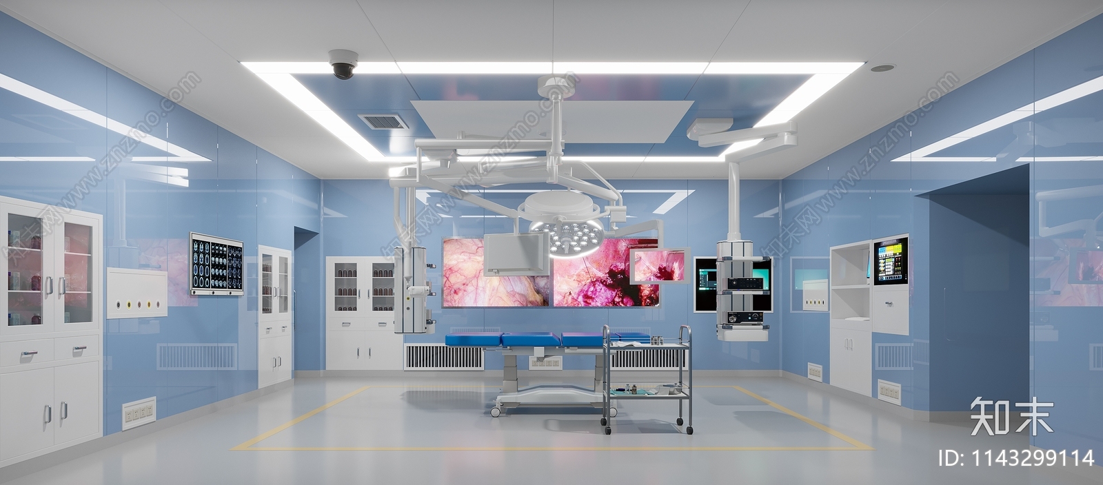 现代医院手术室3d模型下载【id1143299114】知末3d模型网